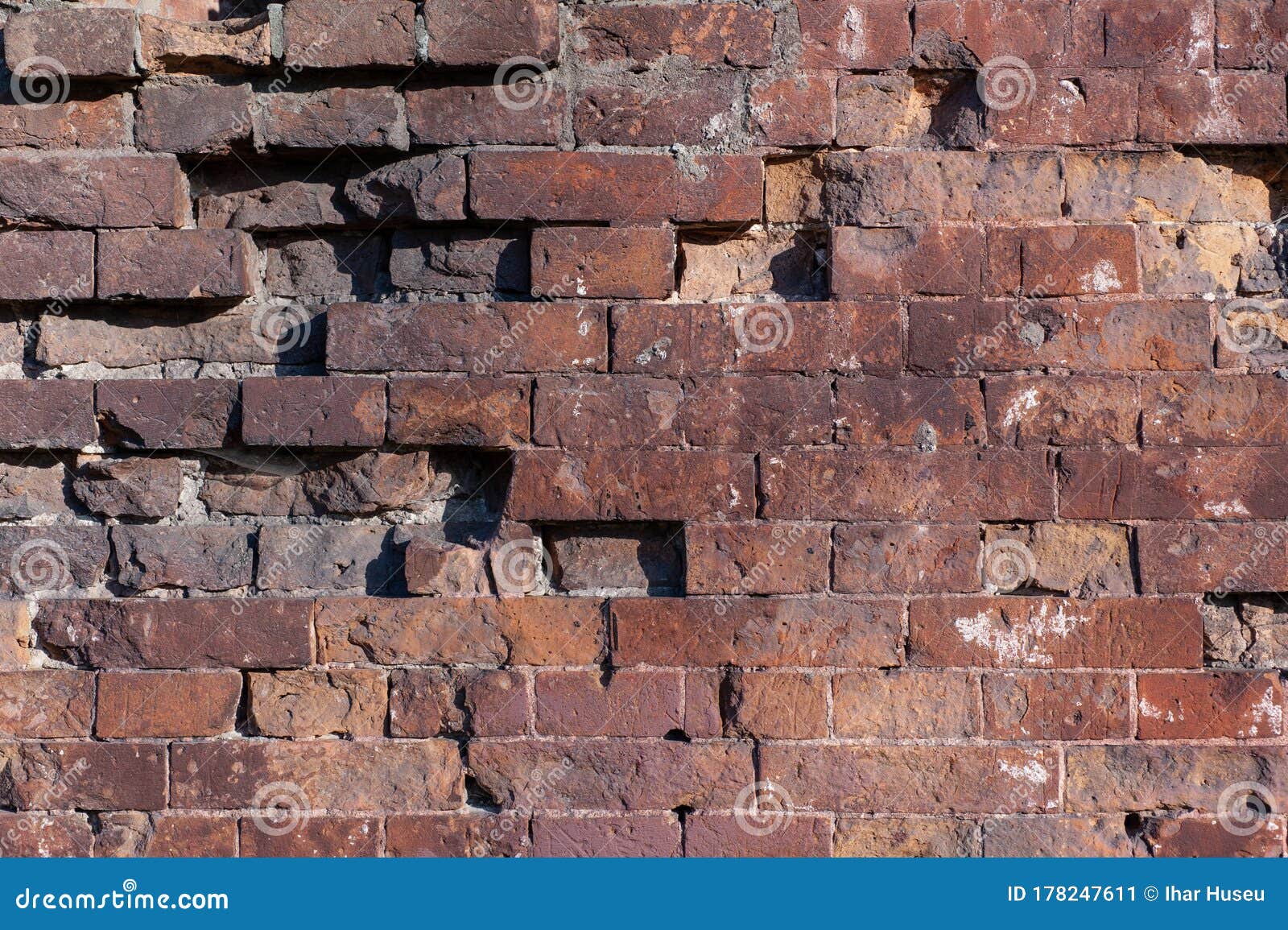 The Texture Of The Destroyed Stone Wall Stock Photo | CartoonDealer.com ...