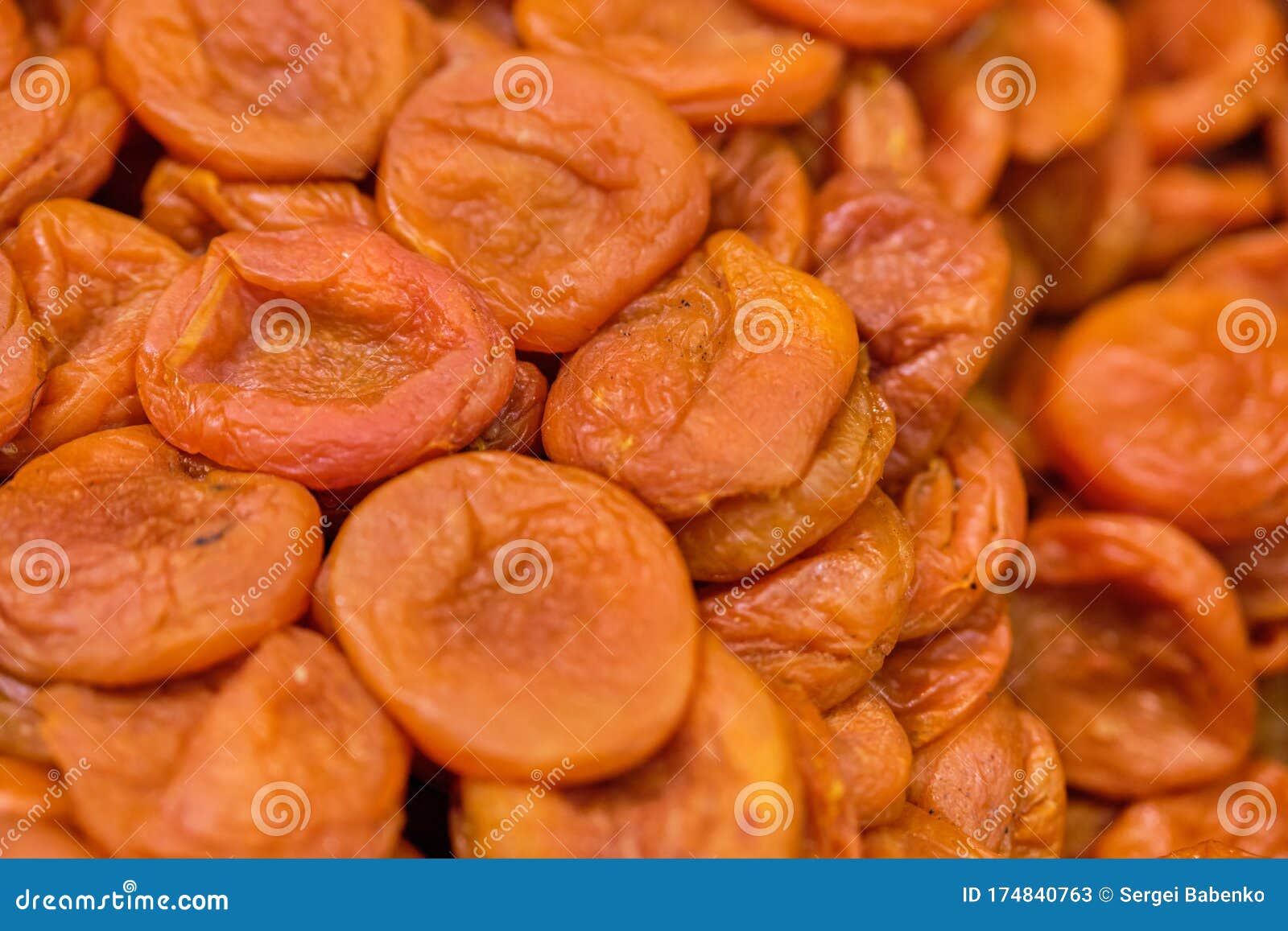 Background and Texture of Dried Apricots Stock Image - Image of ...