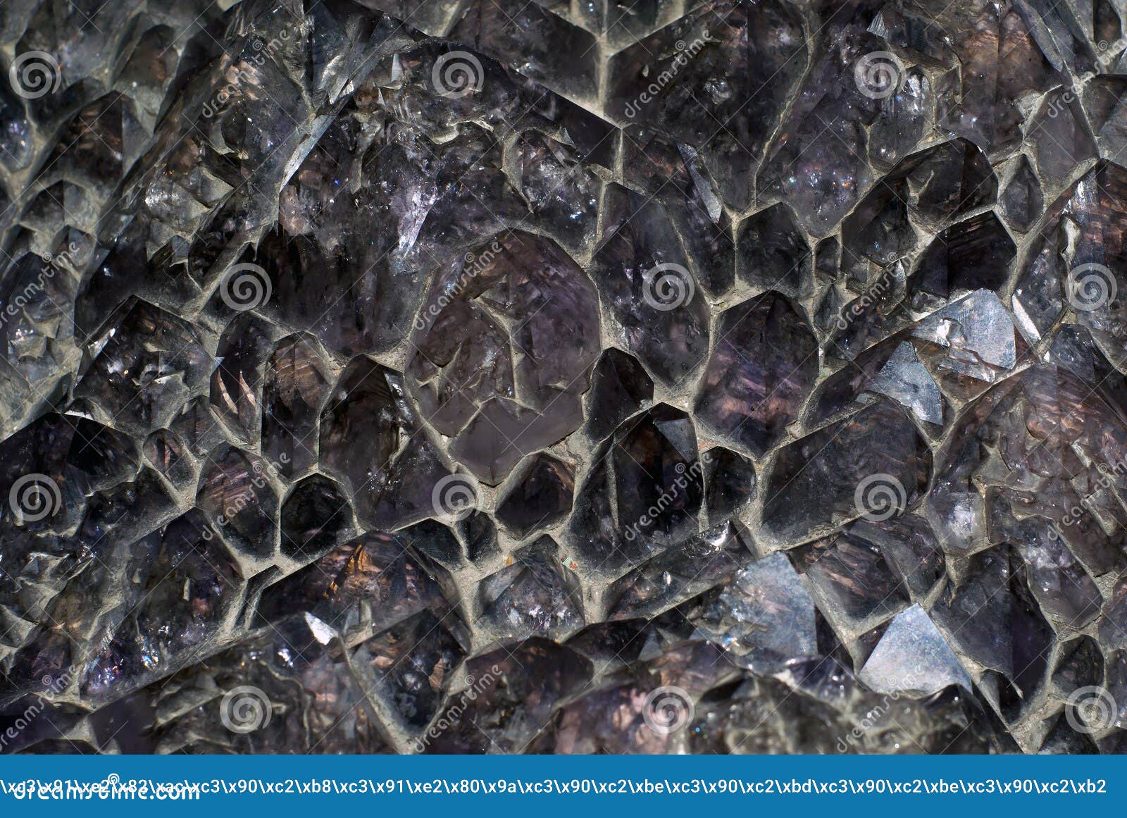 Background, Texture - Druse of Untreated Amethyst Crystals Stock Photo ...