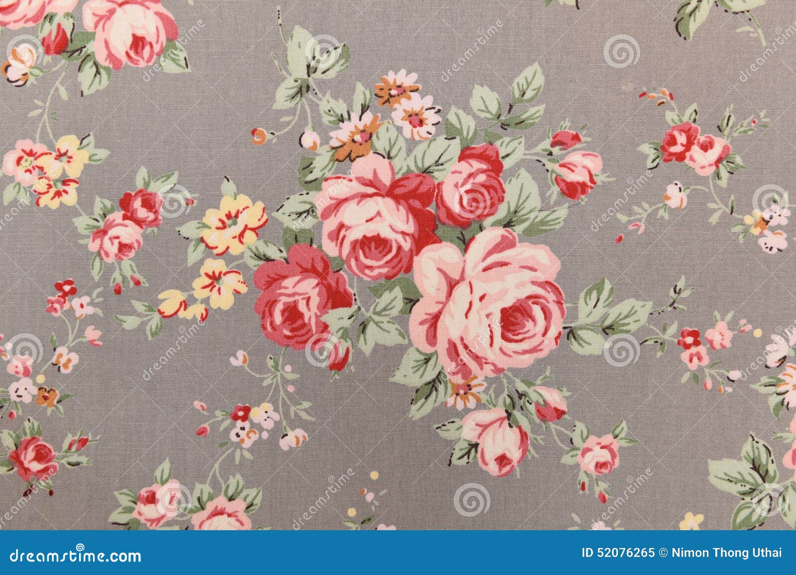 Background Texture Fabric Floral Pattern Stock Image - Image of ...