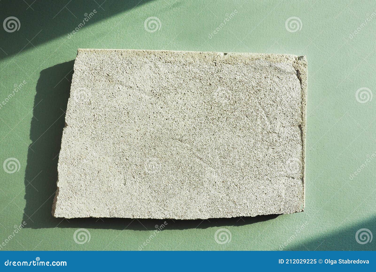 Slab From Green Beryl Gemstone On White Royalty-Free Stock Photo ...