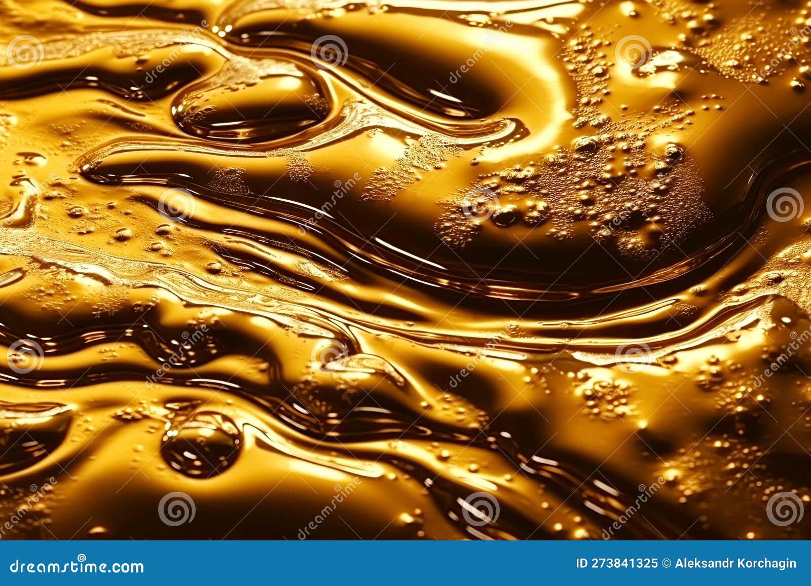 Background with Texture of Golden Molten Liquid Metal. Generative AI ...