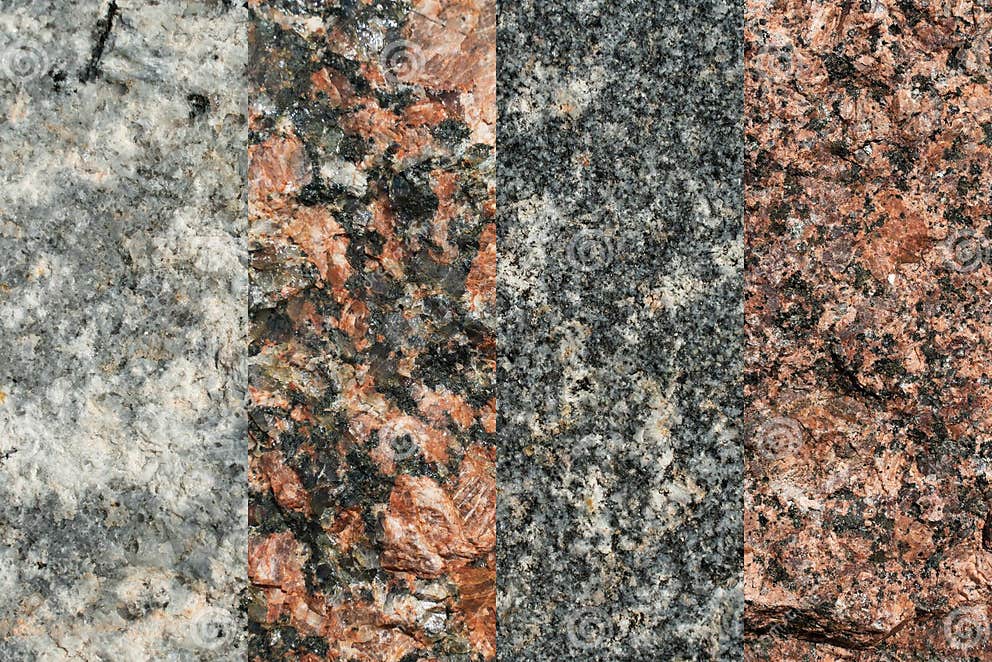 Background Texture of Granite of Different Colors Close-up. Pattern for ...