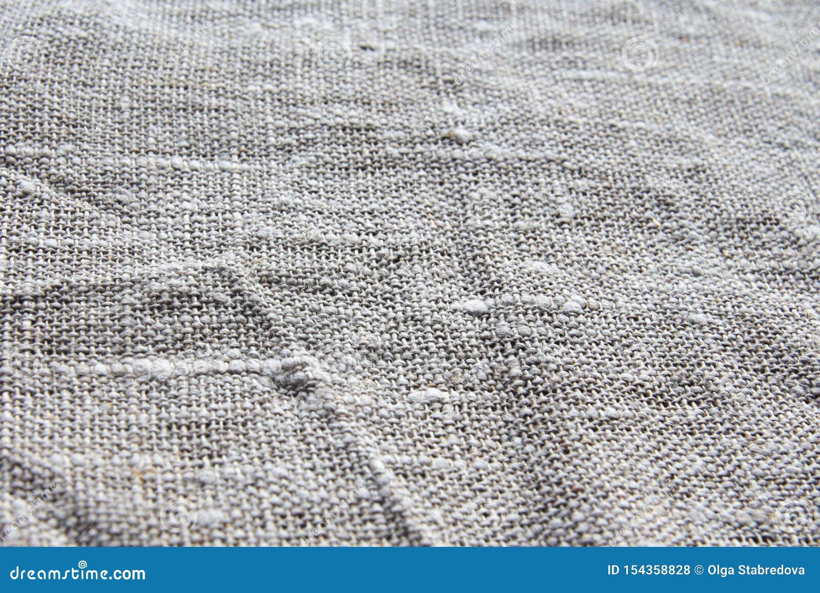 Background and Texture is Gray Coarse Linen Fabric with a Close Weave ...