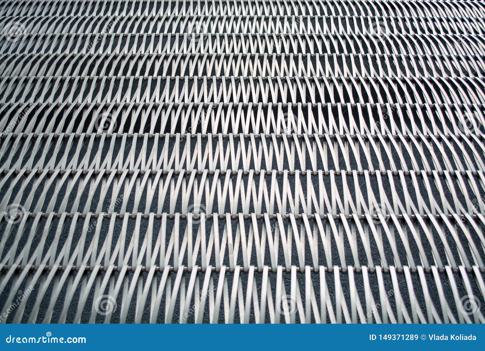 Background or Texture on a Gray Wall a Lattice from Metal a Wire Which ...