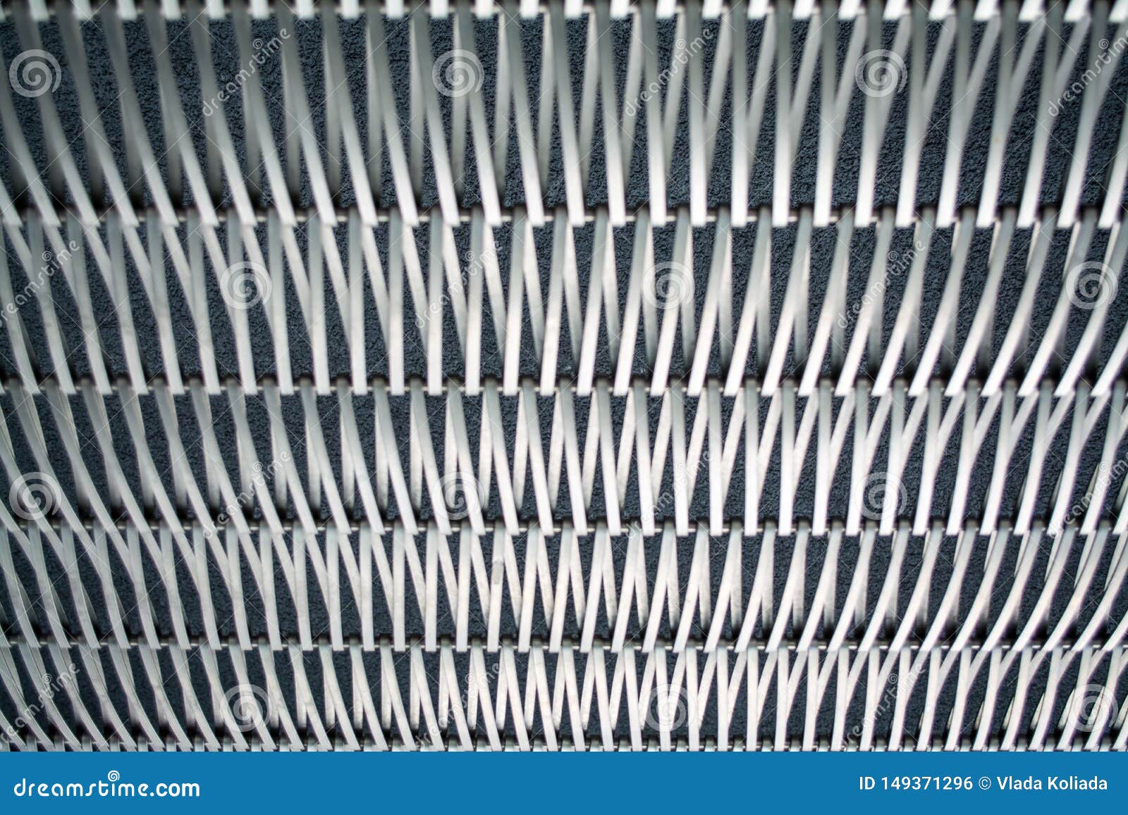 Background or Texture on a Gray Wall a Lattice from Metal a Wire Which ...