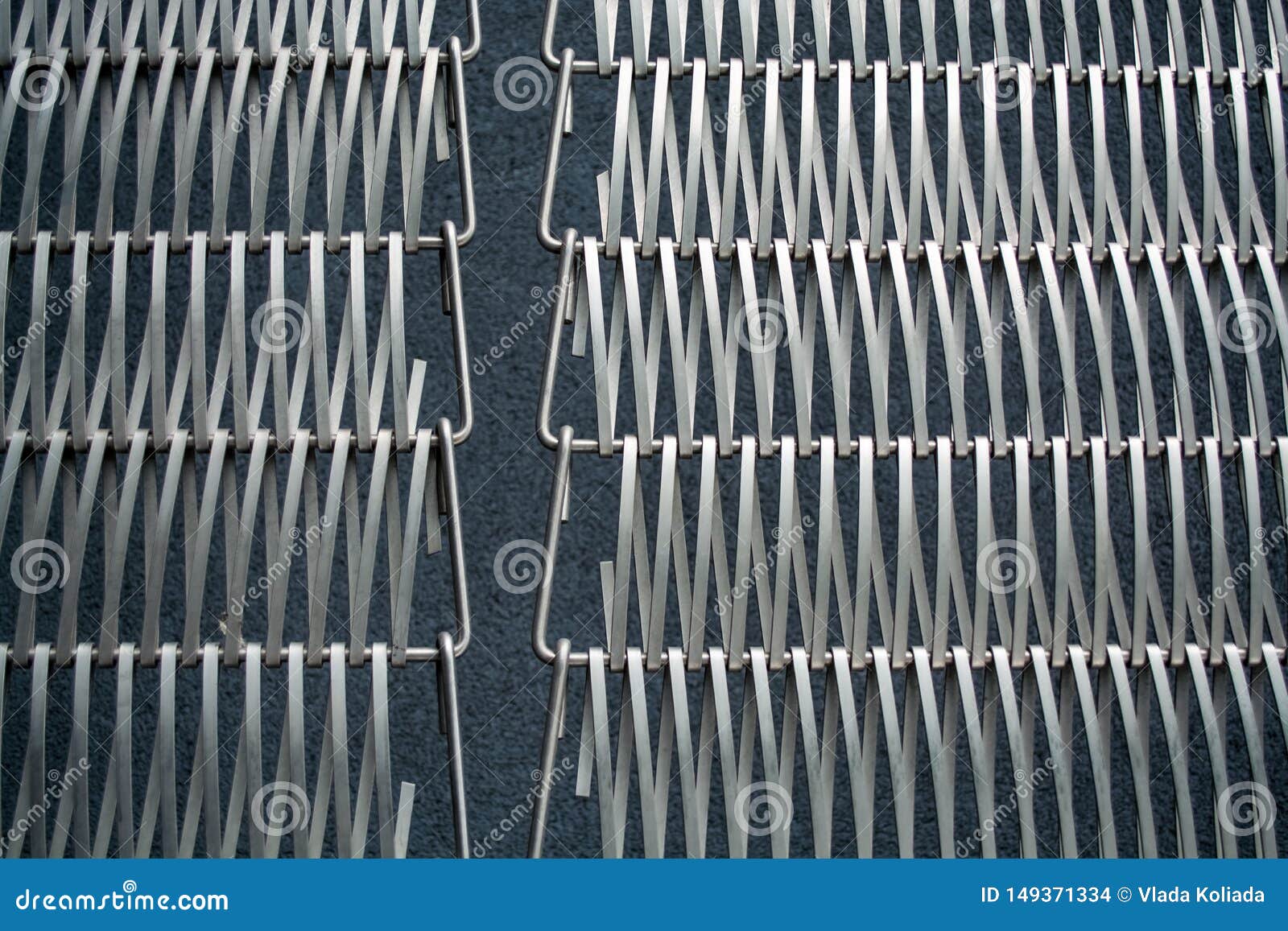 Background or Texture on a Gray Wall a Lattice from Metal a Wire Which ...