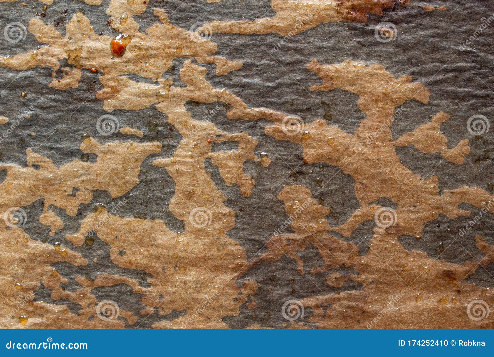 Background Texture of Greasy Baking Paper Laying on a Baking Tray Stock ...