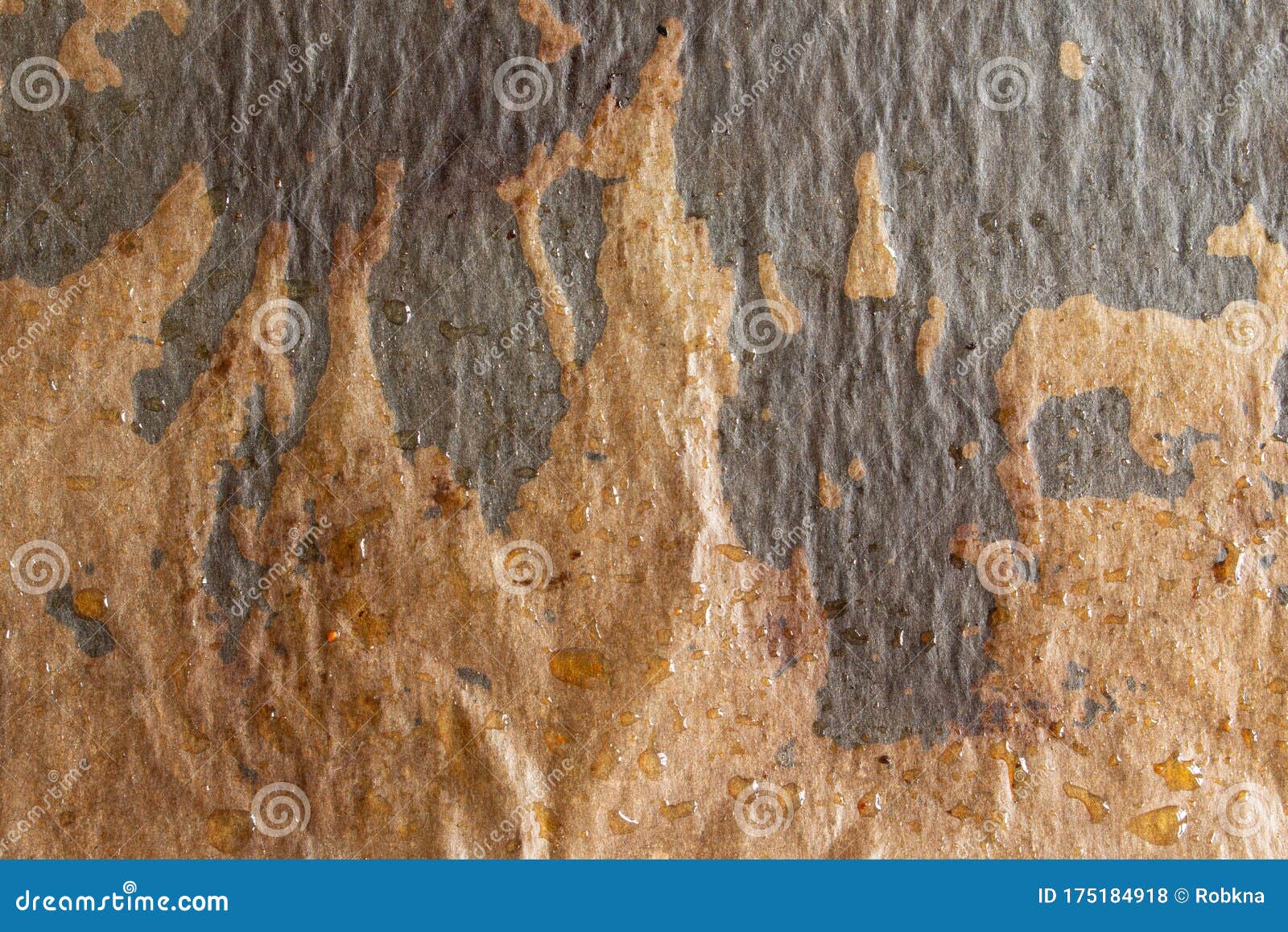 Background Texture of Greasy Baking Paper Laying on a Baking Tray Stock ...