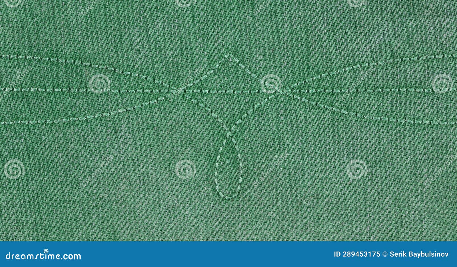 Texture of green denim stock image. Image of cotton - 289453175