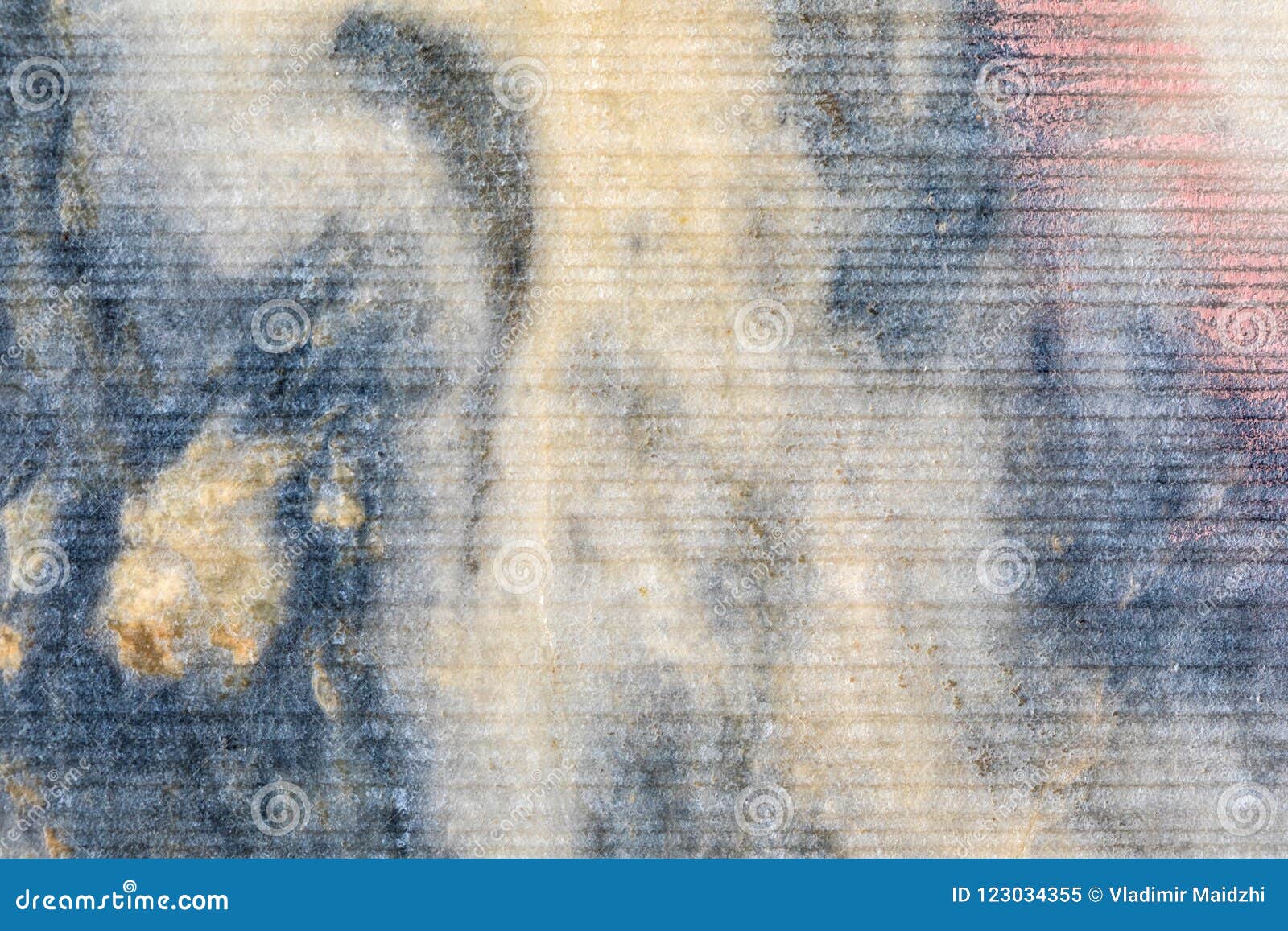 The Background or Texture of the Marble Wall of the Quarry or Opencast ...