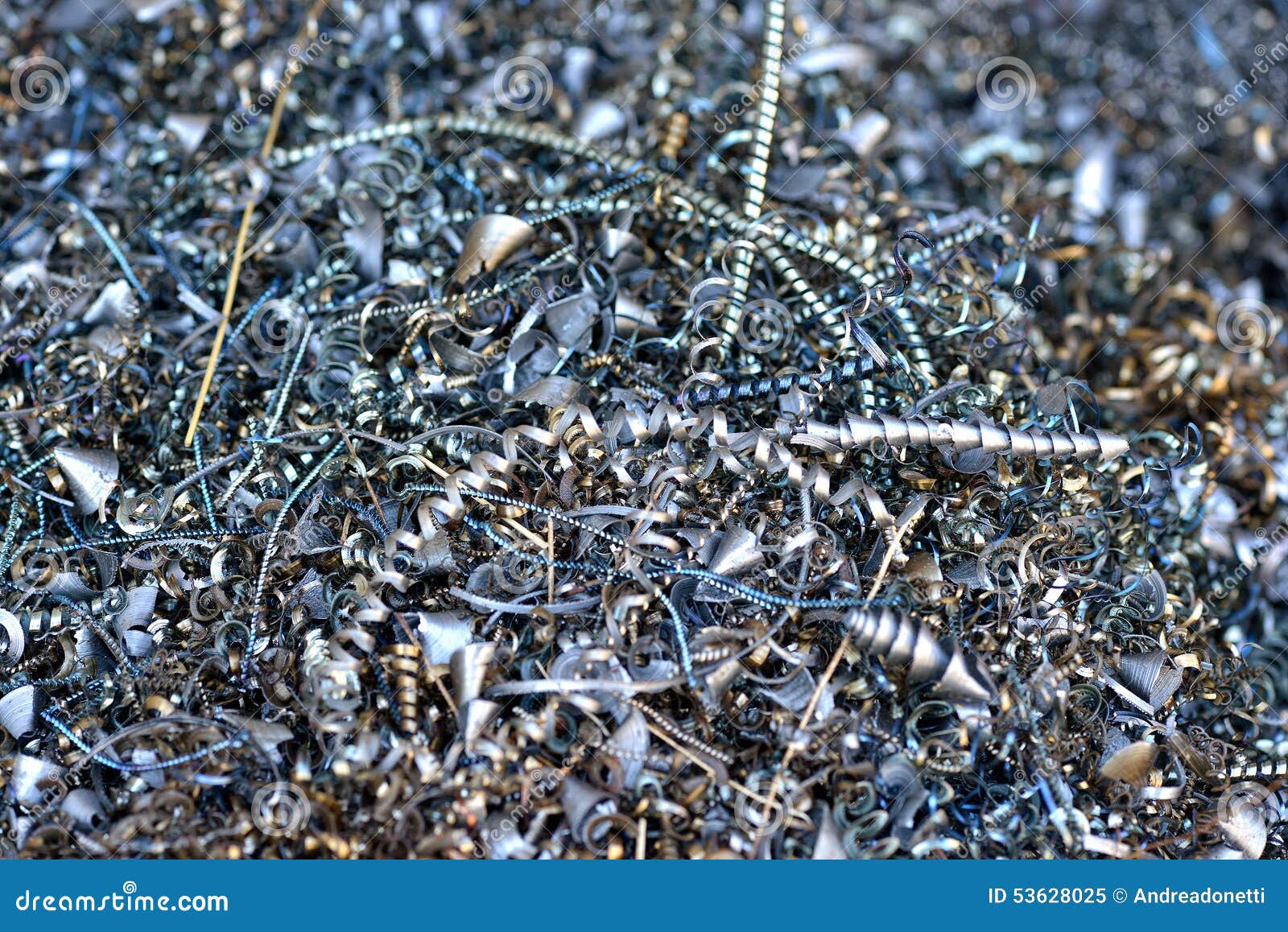 Background Texture of Metal Filings and Waste Stock Image - Image of ...
