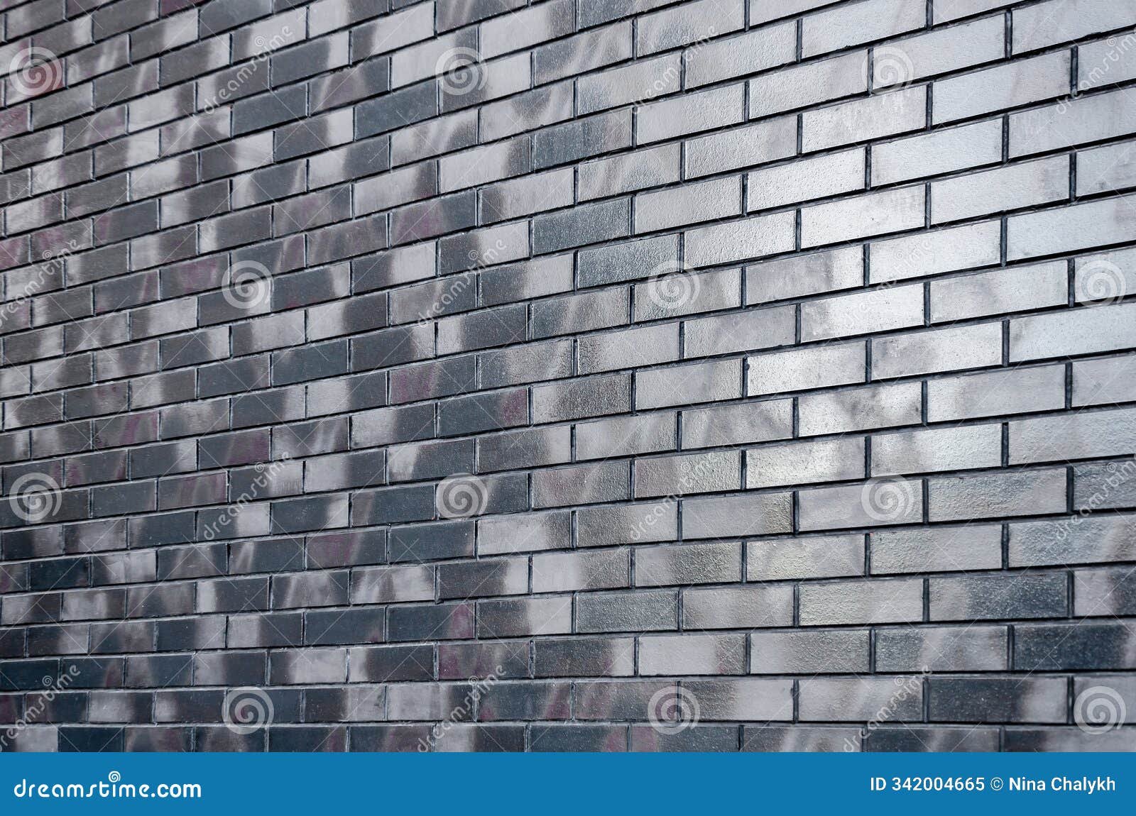 Background, Texture Modern Decorative Finishing of Gray Brick Wall ...