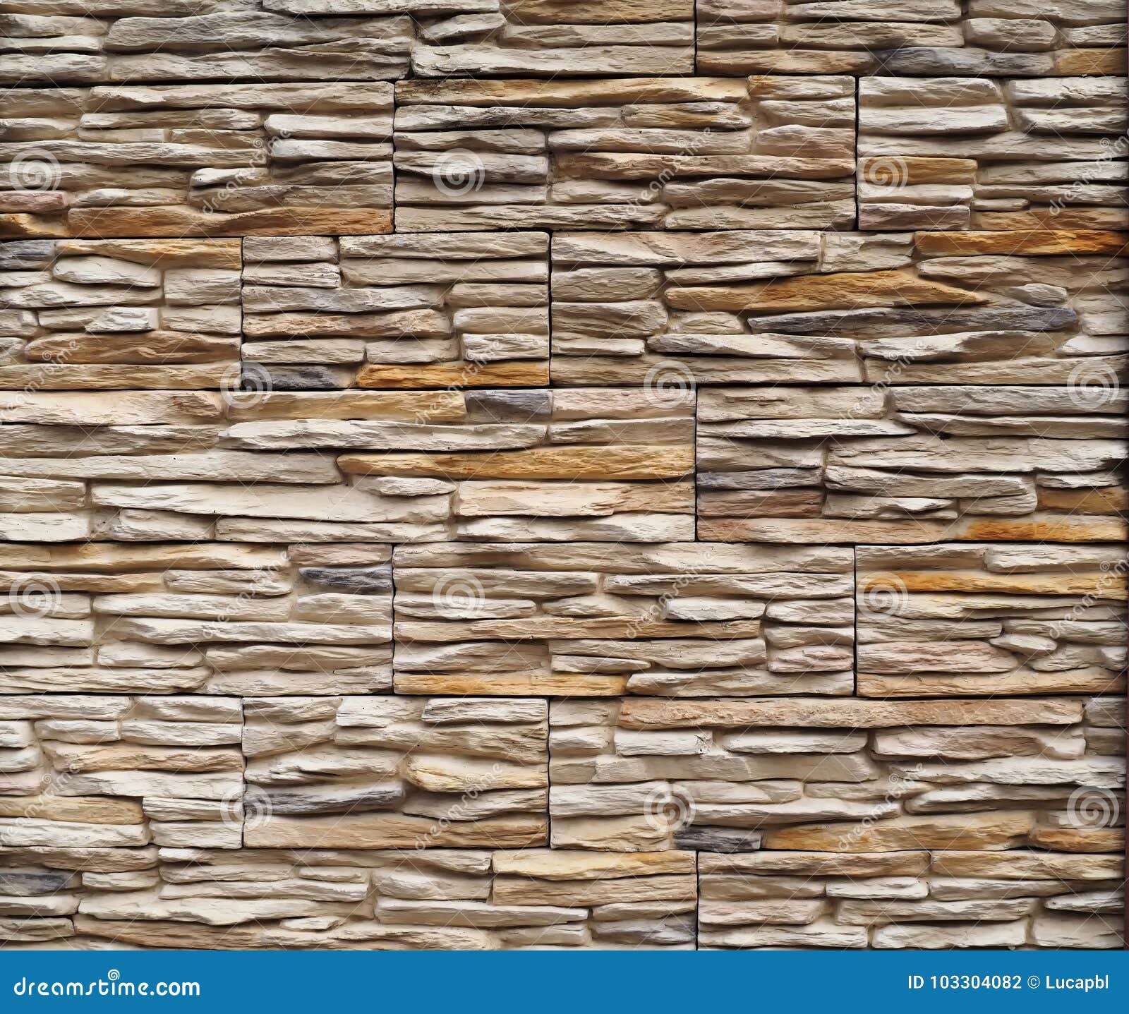 Background and Texture. Modern Wall Made of Natural Broken Stones with ...