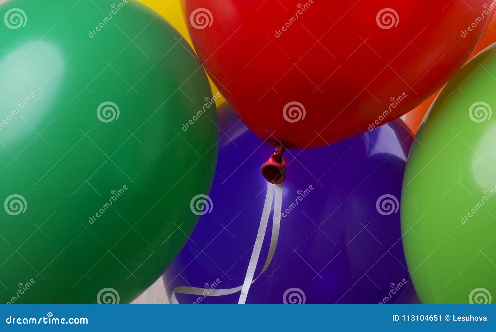 Group of balloons stock image. Image of ribbon, isolated - 113104651