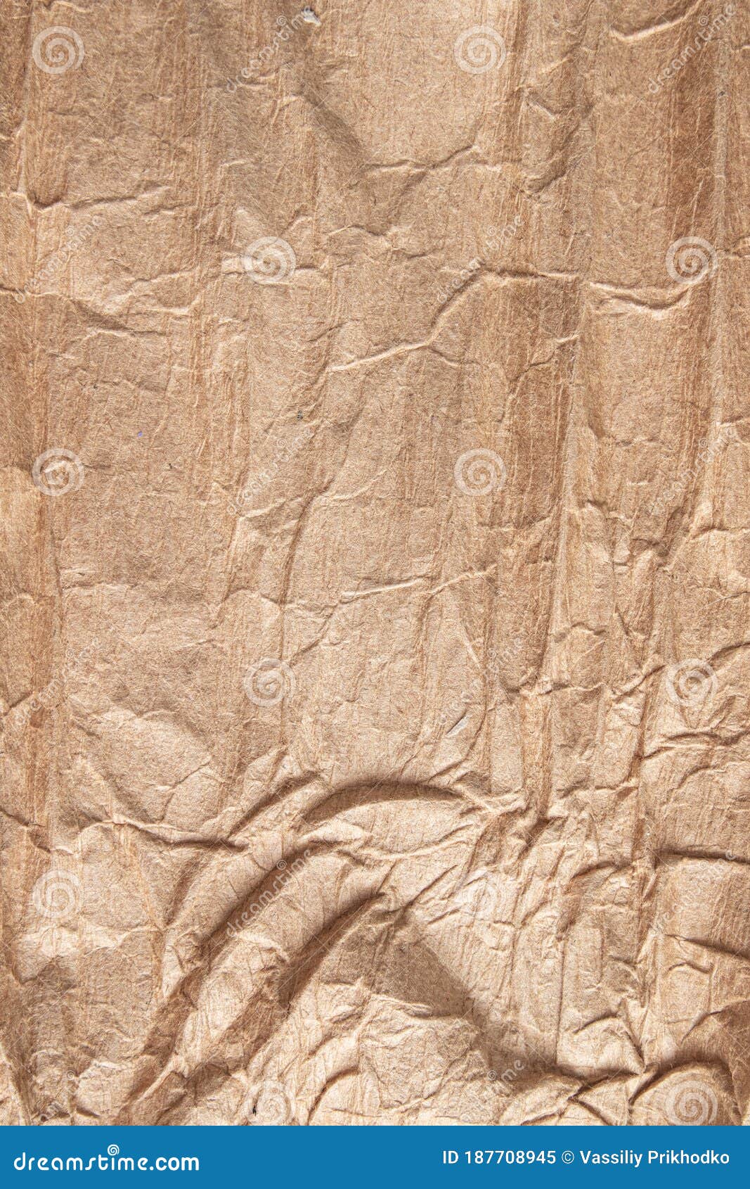 Old crumpled paper stock image. Image of ragged, aged - 187708945