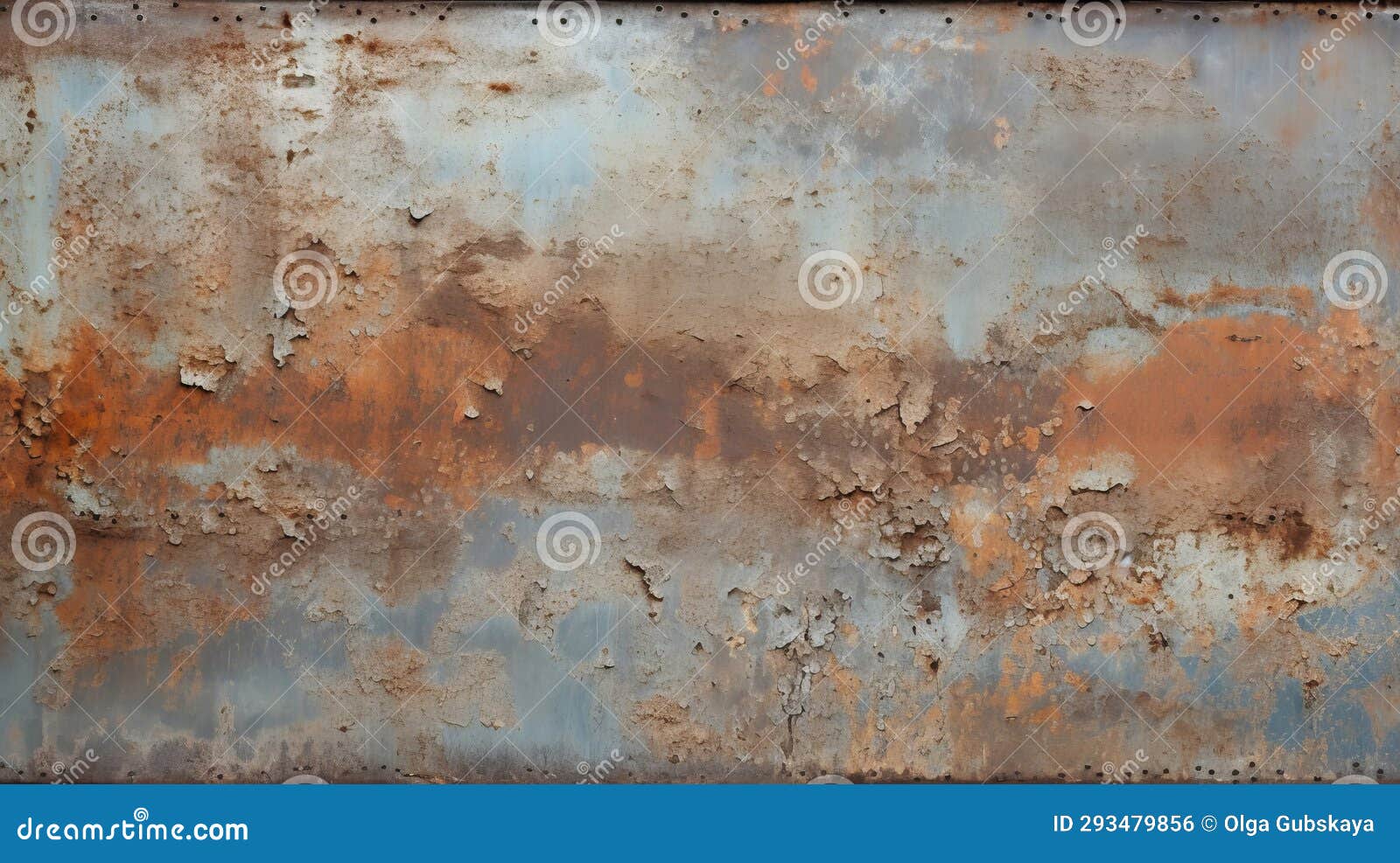 Background Texture of an Old Iron Surface with Metal Corrosion. AI ...