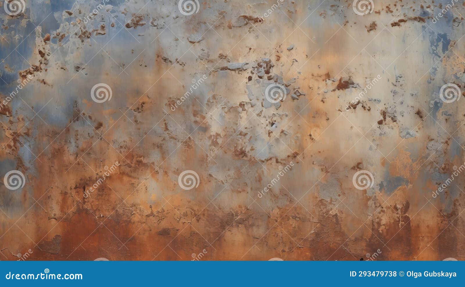 Background Texture of an Old Iron Surface with Metal Corrosion. AI ...