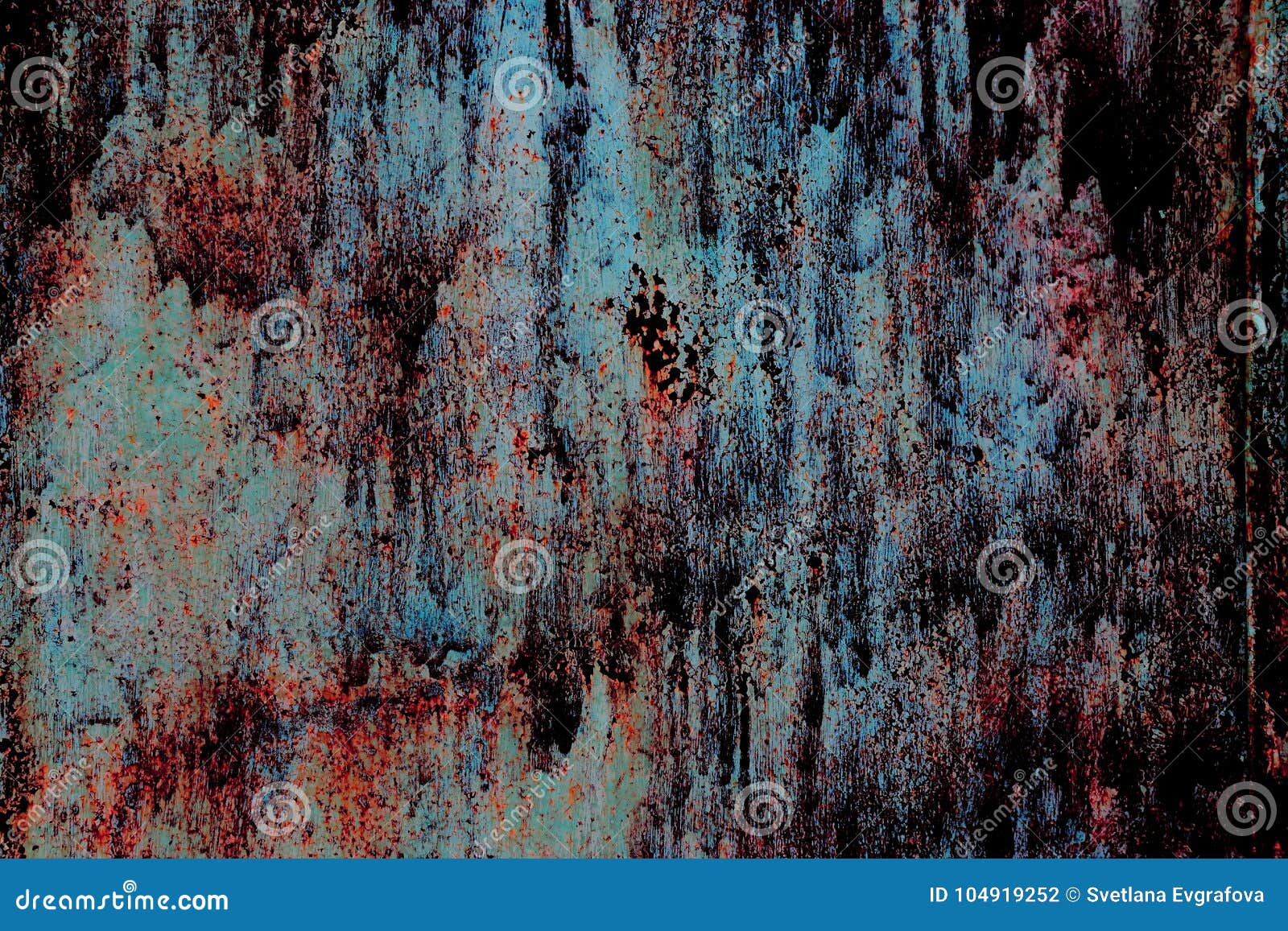 Background, Texture of Old Rusty Iron in Horror Style. Stock Photo ...