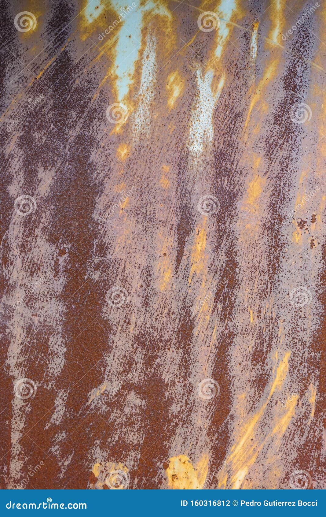 Background Texture of an Old Rusty Metal Surface with Faded Colors ...