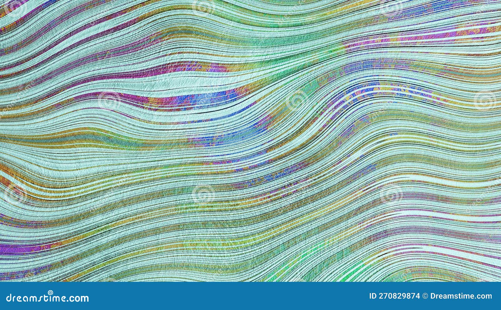 Background Texture Pattern Composed of Rich Colors and Different Shapes of Stripes and Curves ...