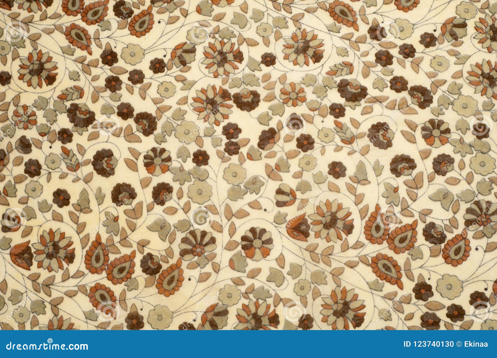 Background Texture, Pattern. Fabric Beige with a Floral Pattern Stock ...