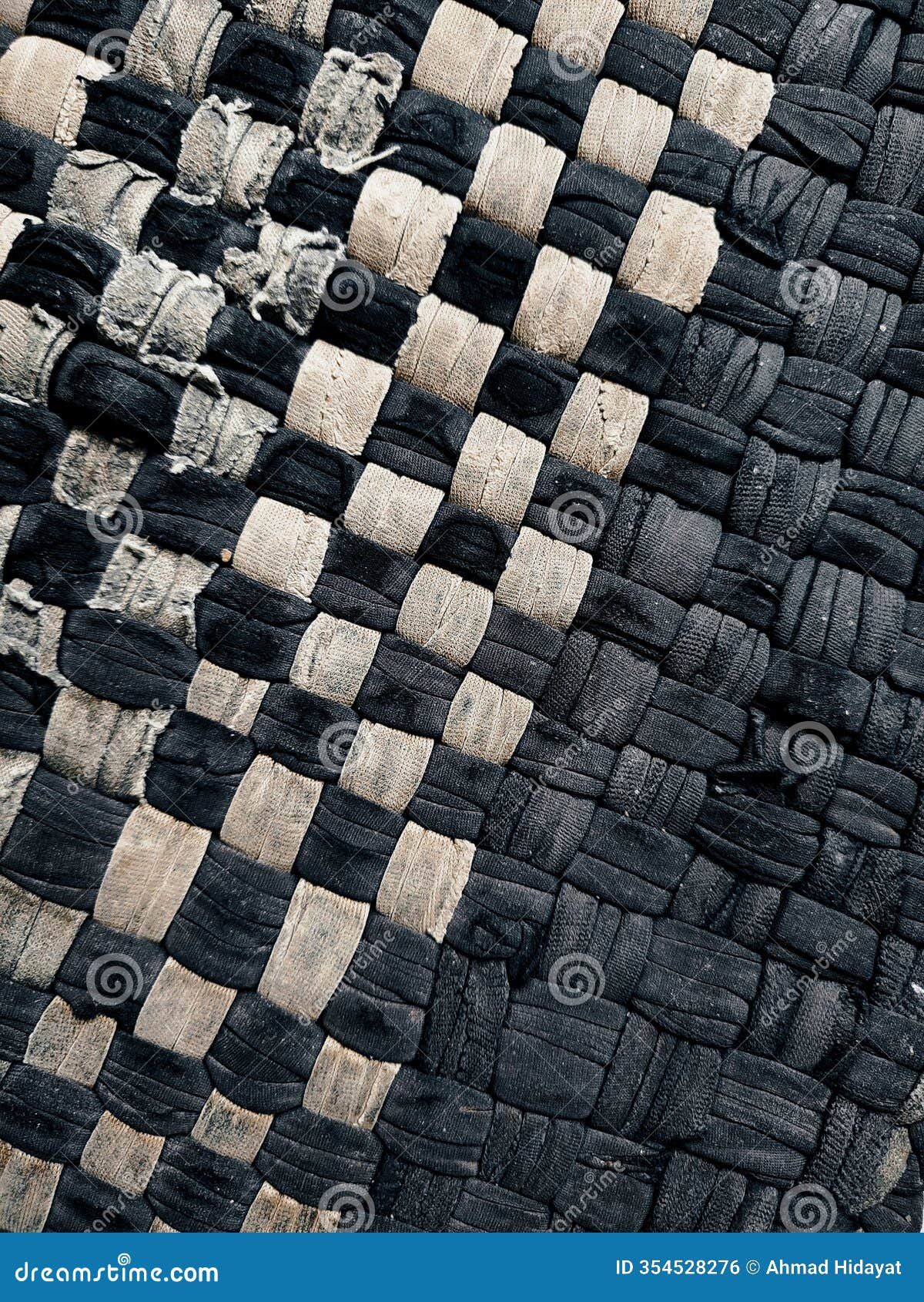 The Background Texture and Pattern of the Floor Mat are Made from White ...