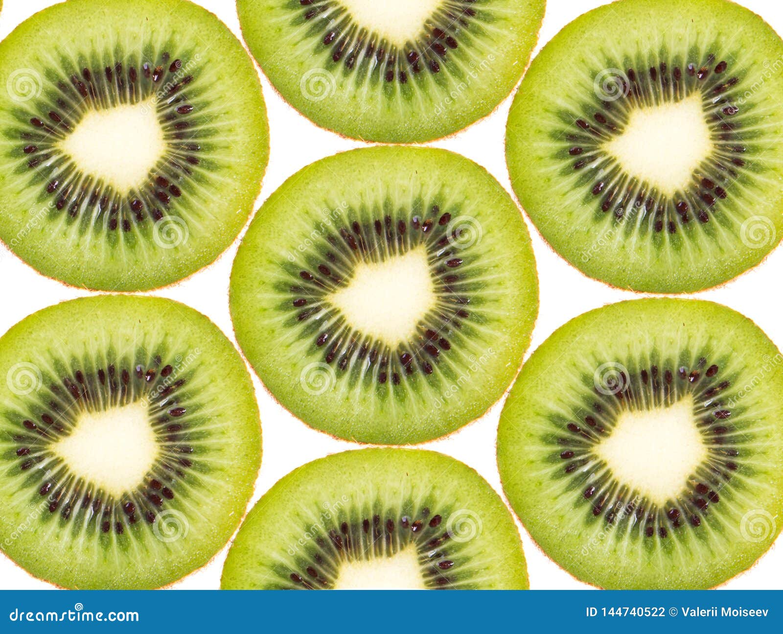 Background Texture Pattern of Kiwi Fruit, Slice of Green Juicy Kiwi ...
