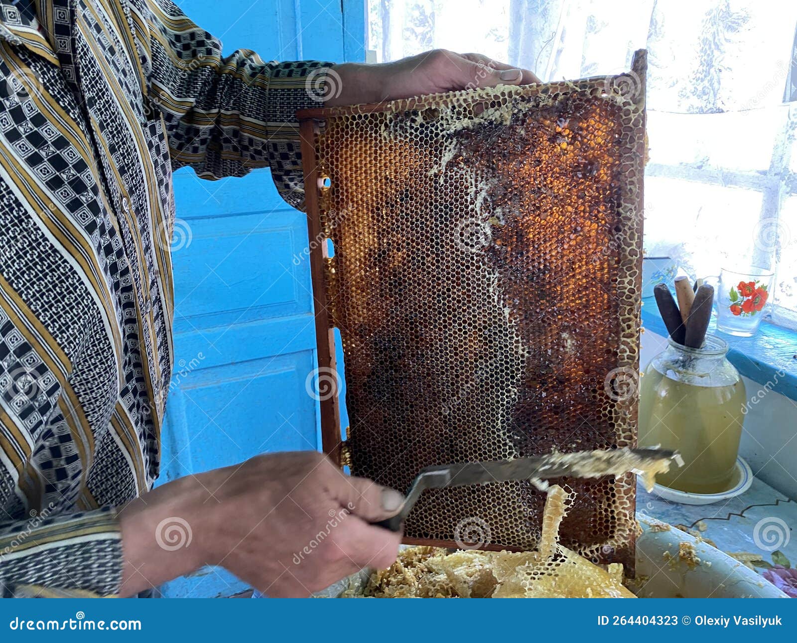 Background Texture and Pattern of a Section of Wax Stock Image - Image ...