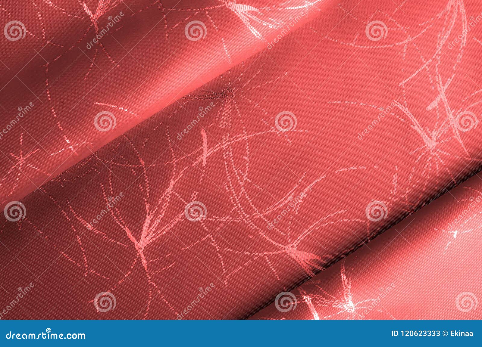 Background Texture, Pattern. Silk Fabric is Red with a Pattern Stock ...
