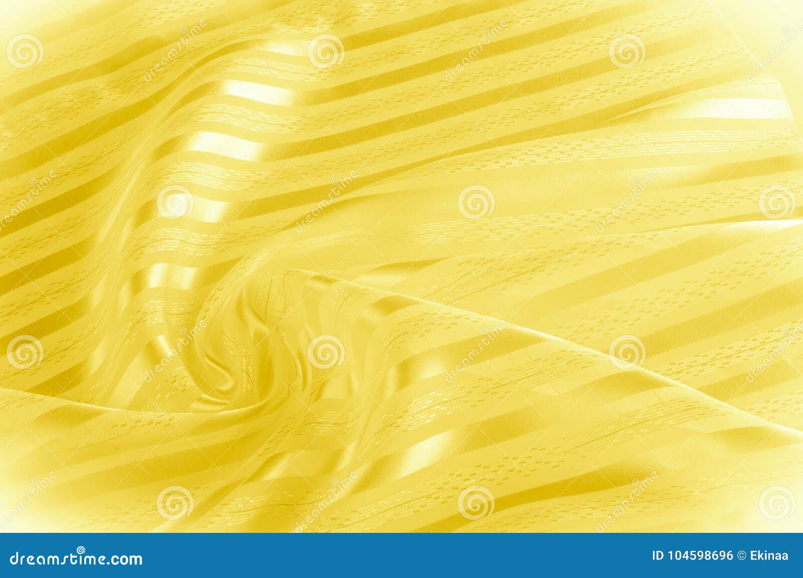 Background Texture, Pattern. Yellow Silk Fabric with a Light Stripe ...