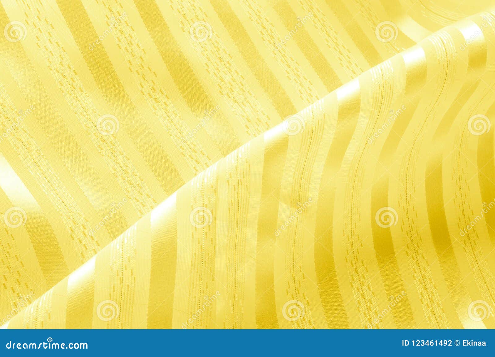 Background Texture, Pattern. Yellow Silk Fabric with a Light Stripe ...
