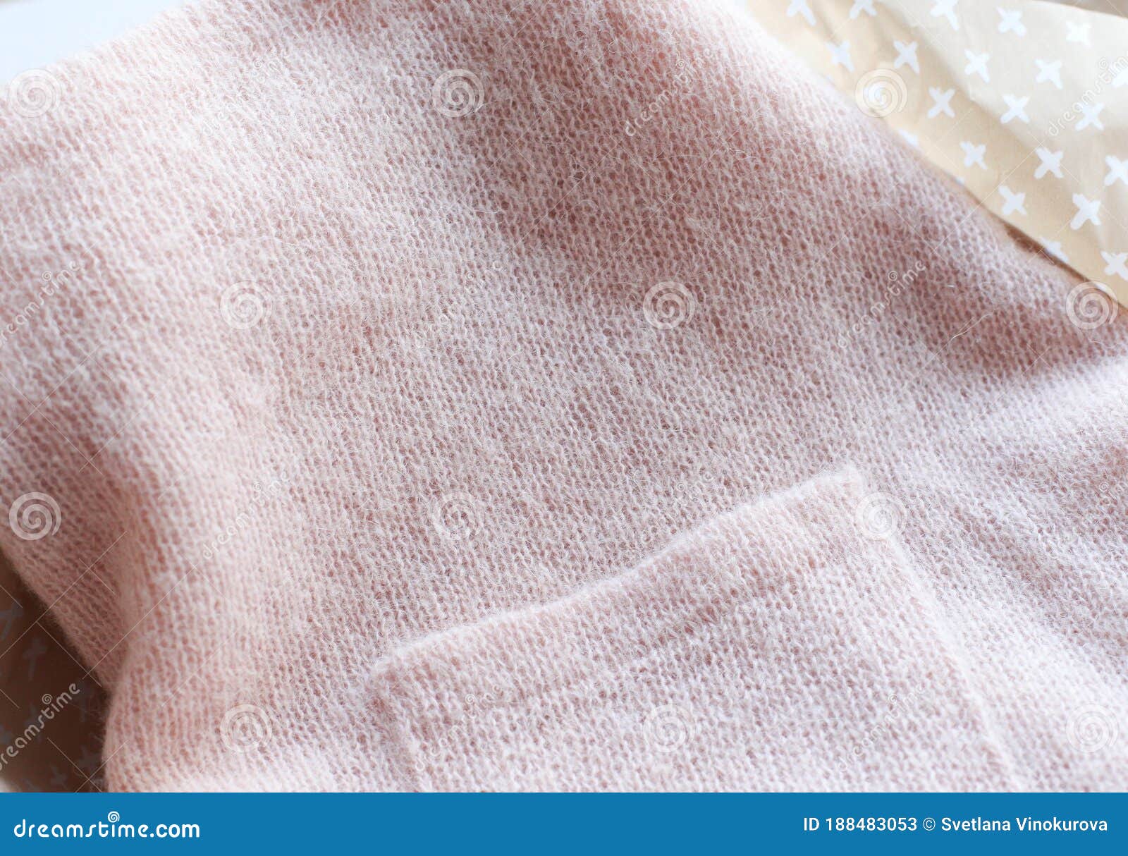 Background Texture of Pink Pattern Knitted Fabric Made of Angora or ...