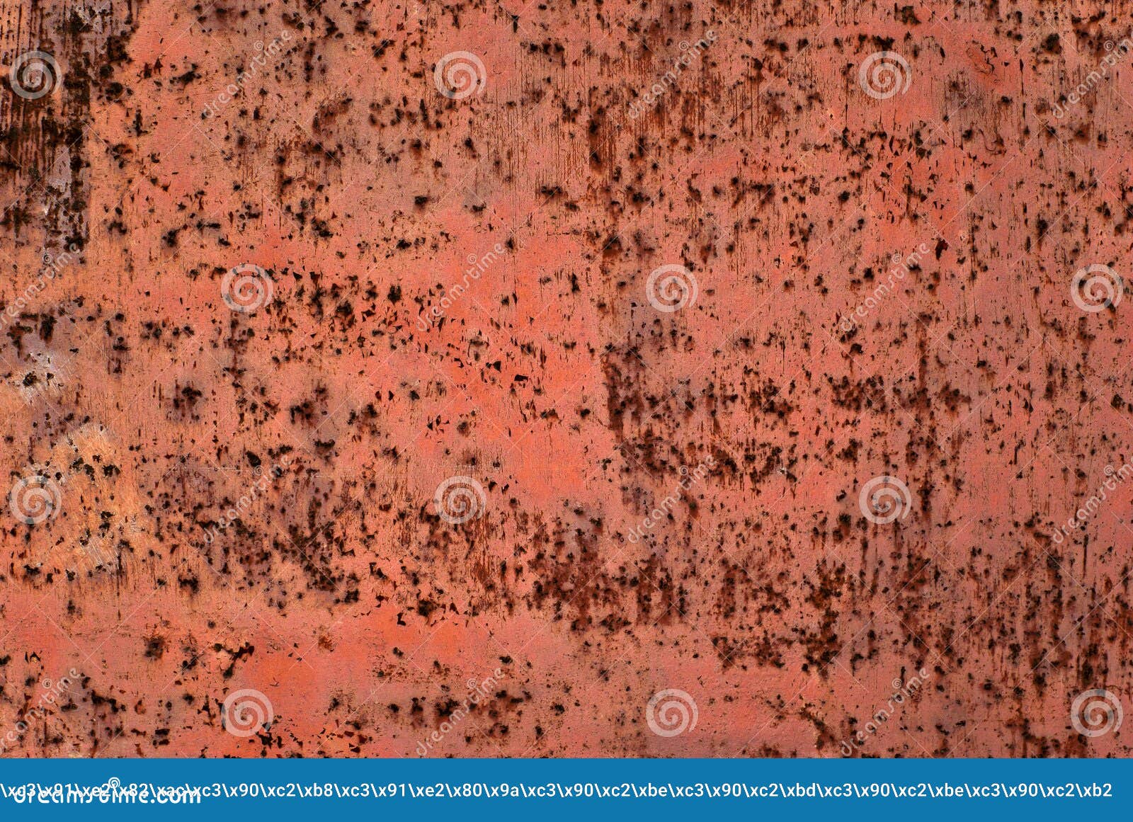 Background, Texture: Primed Metal Plate With Rust Spots Stock Photo ...