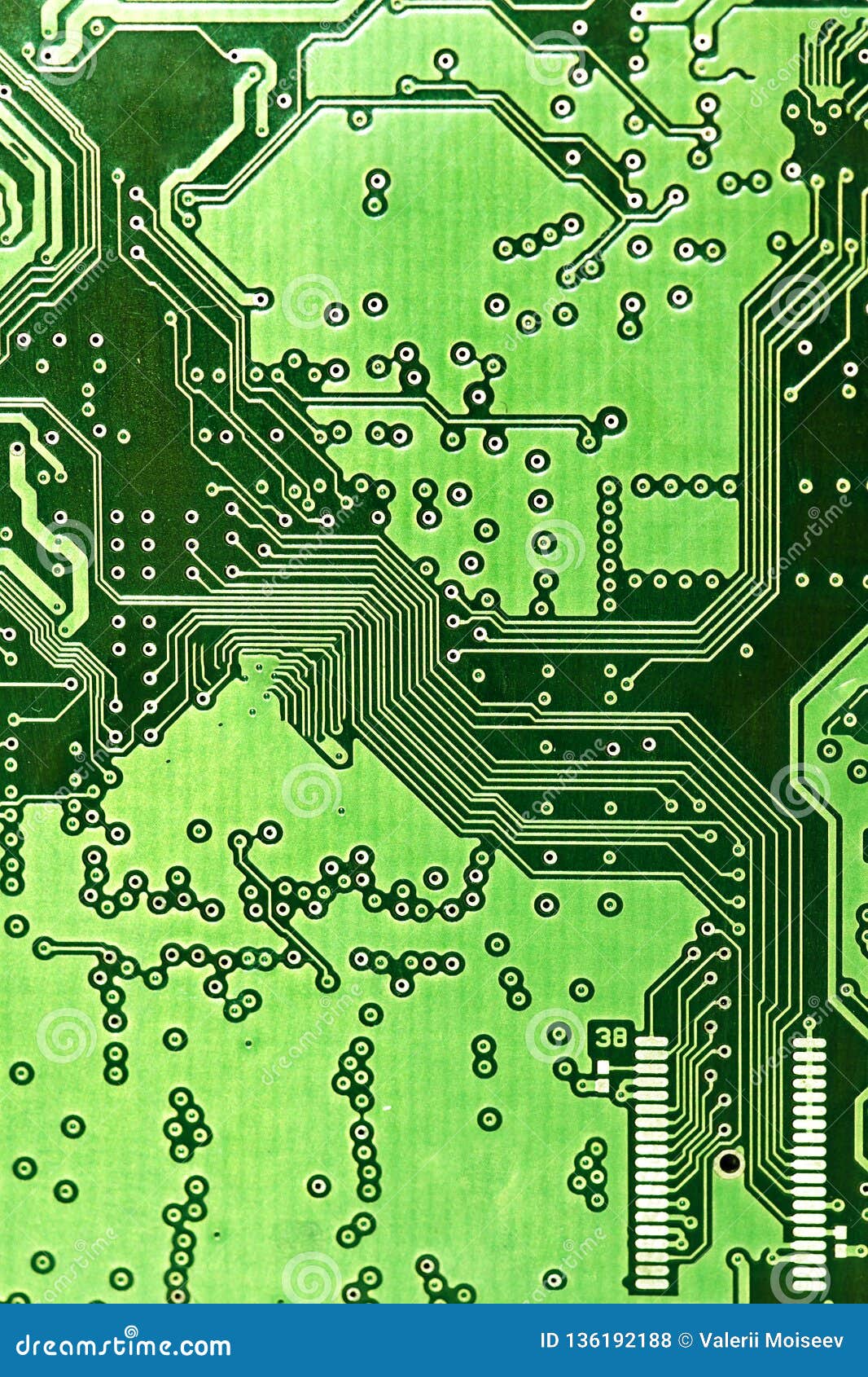 BackGround Texture of Printed Circuit Board with Semiconductors Stock ...
