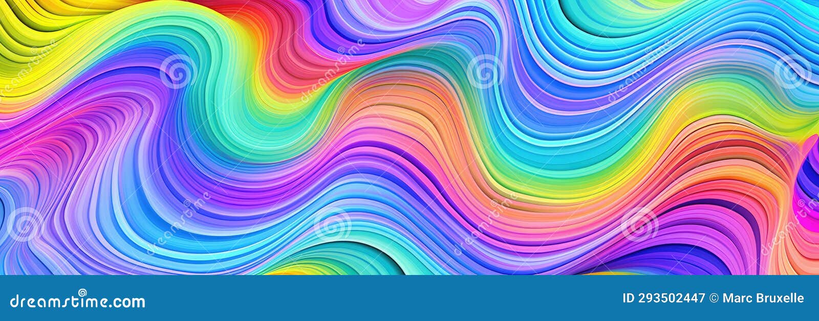 Psychedelic Wavy Background. 1960s-1970s Hippie Trippy Design. Cartoon ...