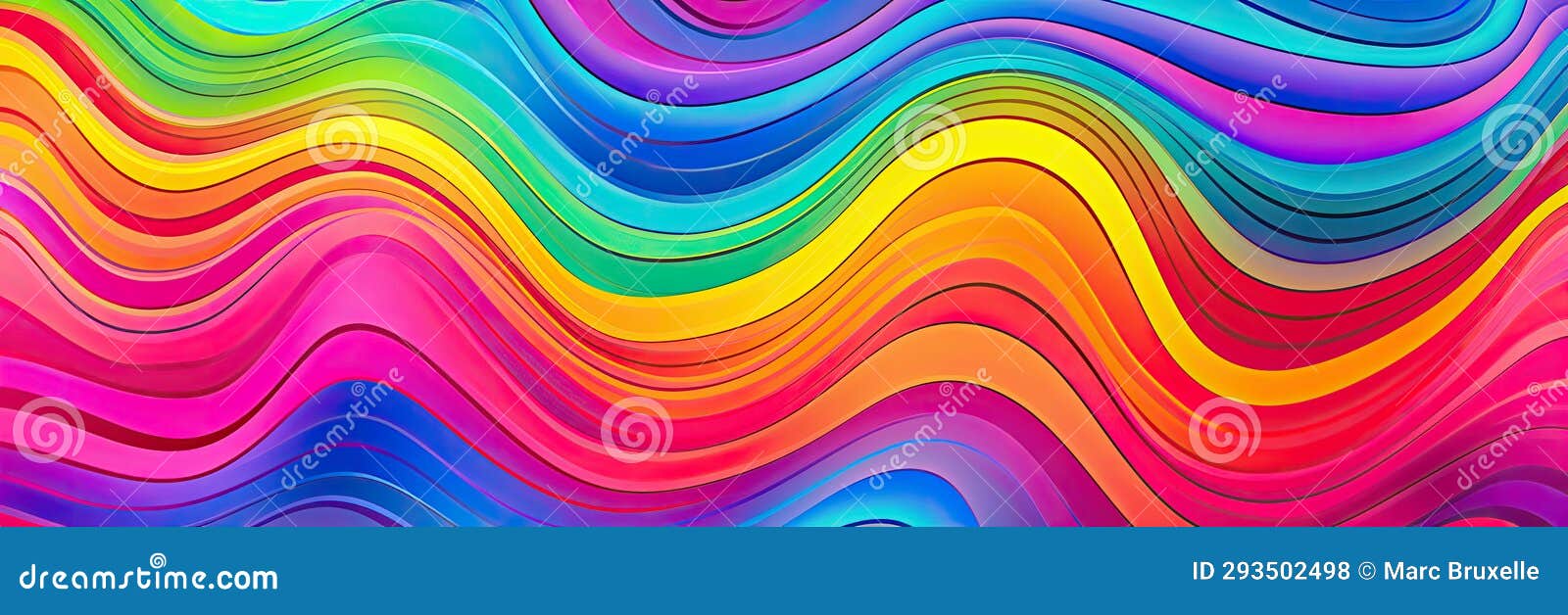 Psychedelic Wavy Background. 1960s-1970s Hippie Trippy Design. Cartoon ...