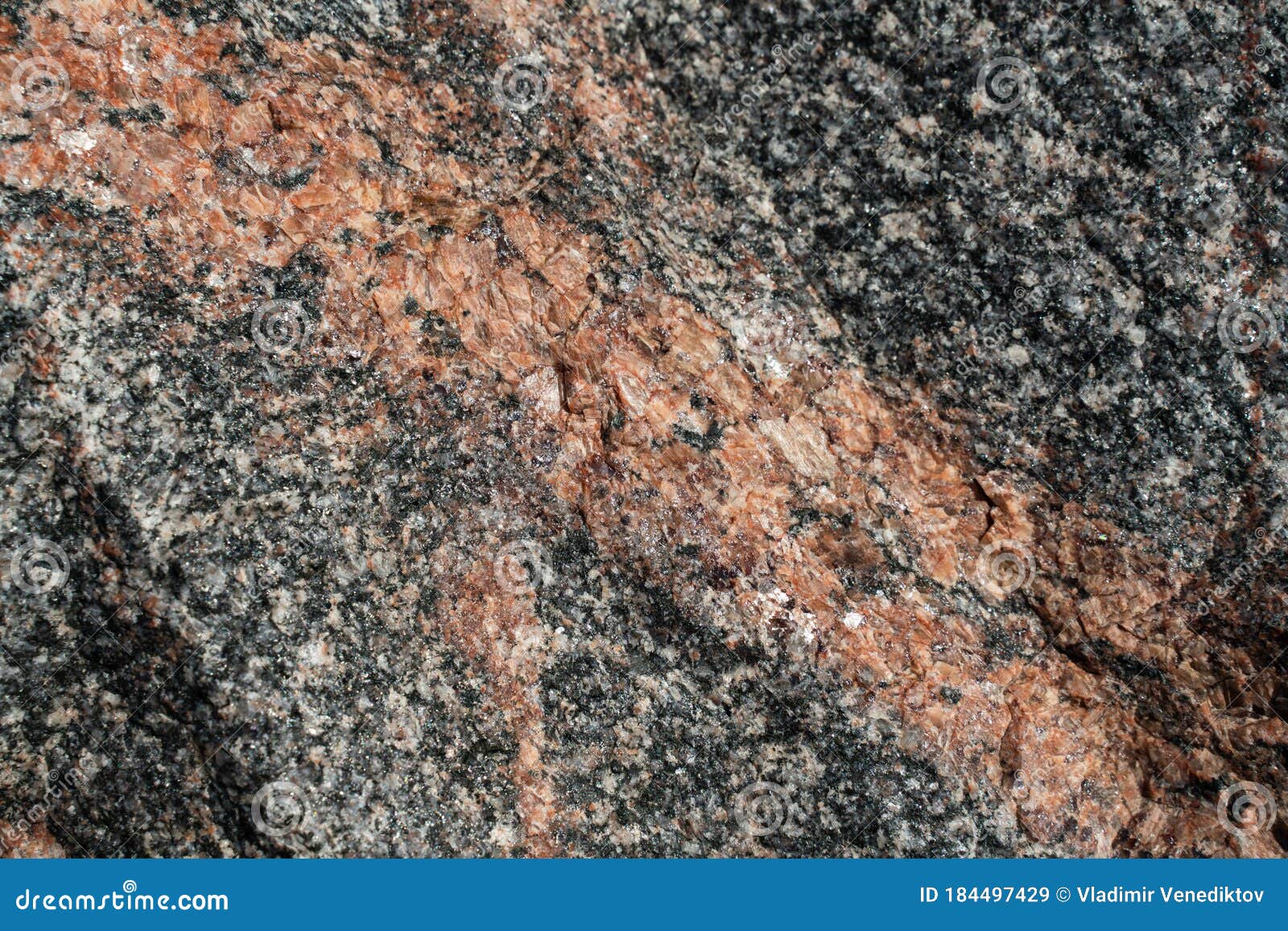 Background Texture of Red and Black Granite Close-up. Pattern for ...