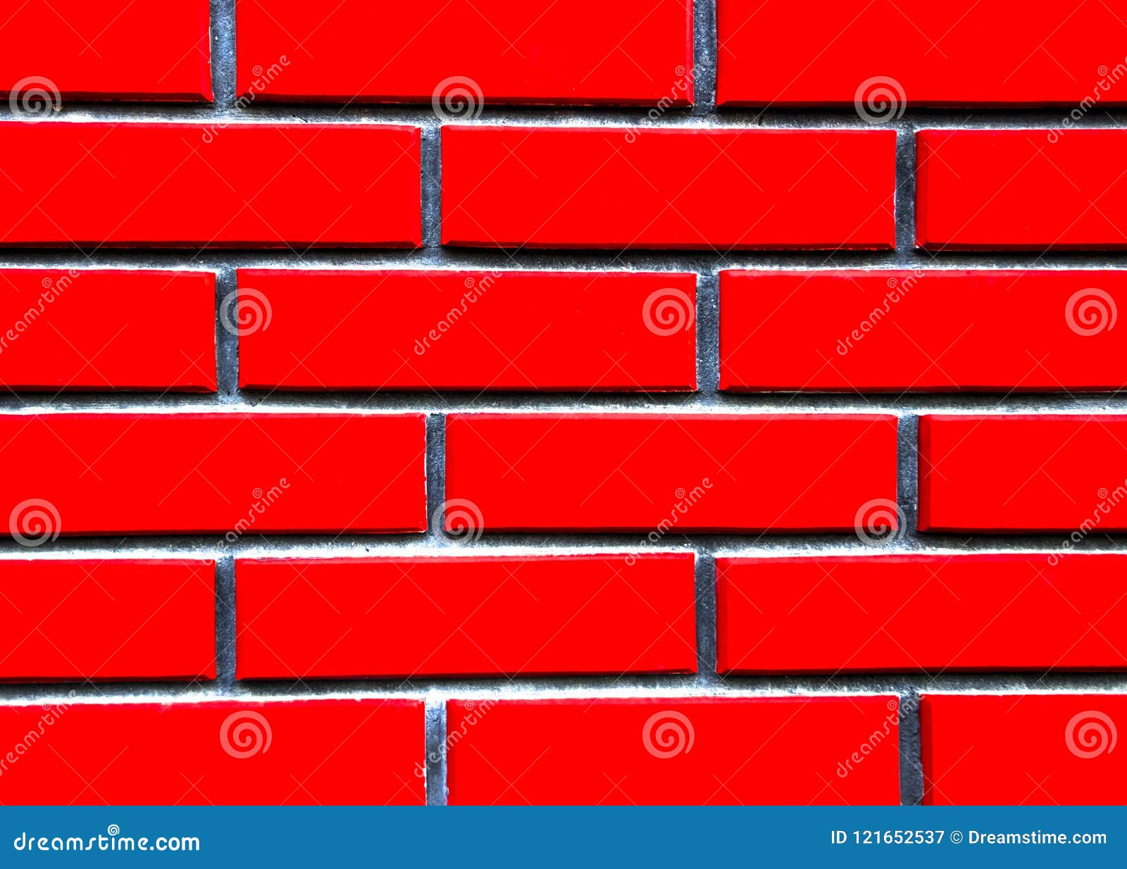 Background Texture Red Brick Wall With A Gray Solution Stock Image ...