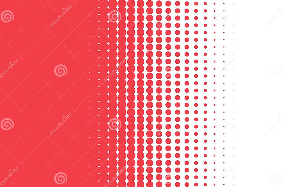 Background Texture: Red Gradient Dots on White Background Stock ...