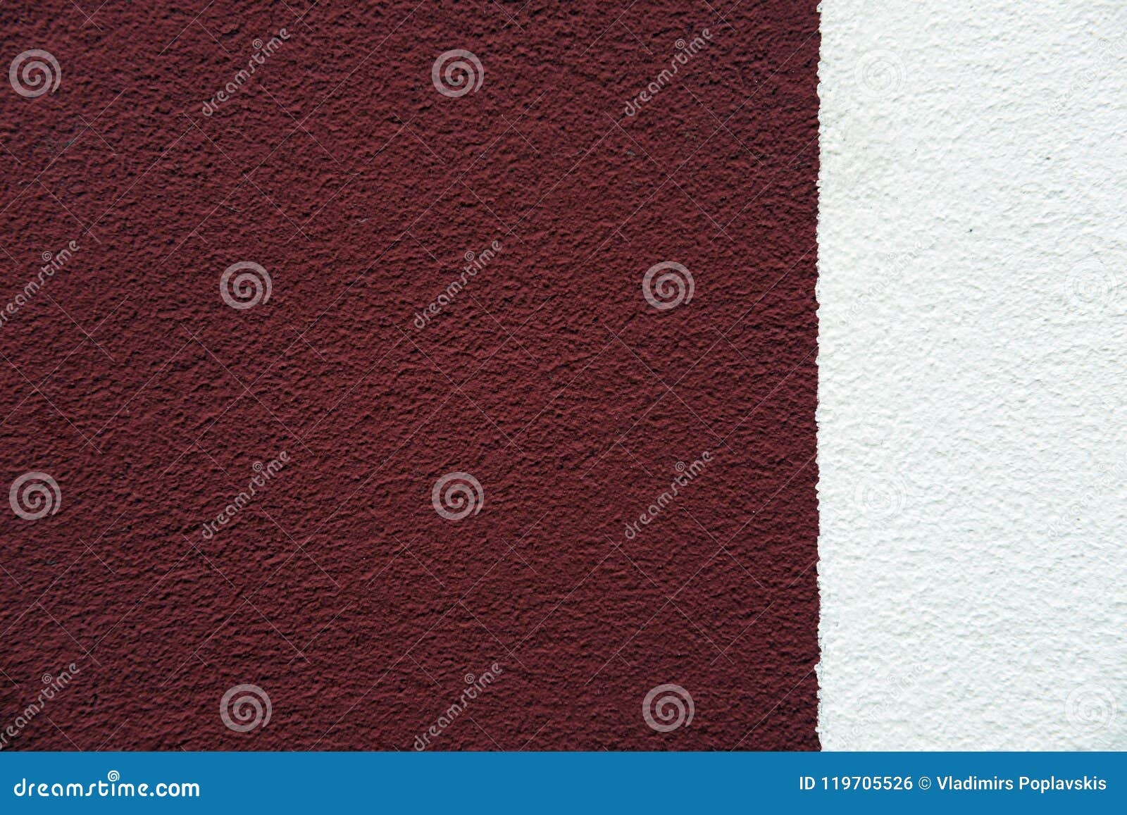 Background or Texture of Red-white Painted Wall with the White Vertical ...