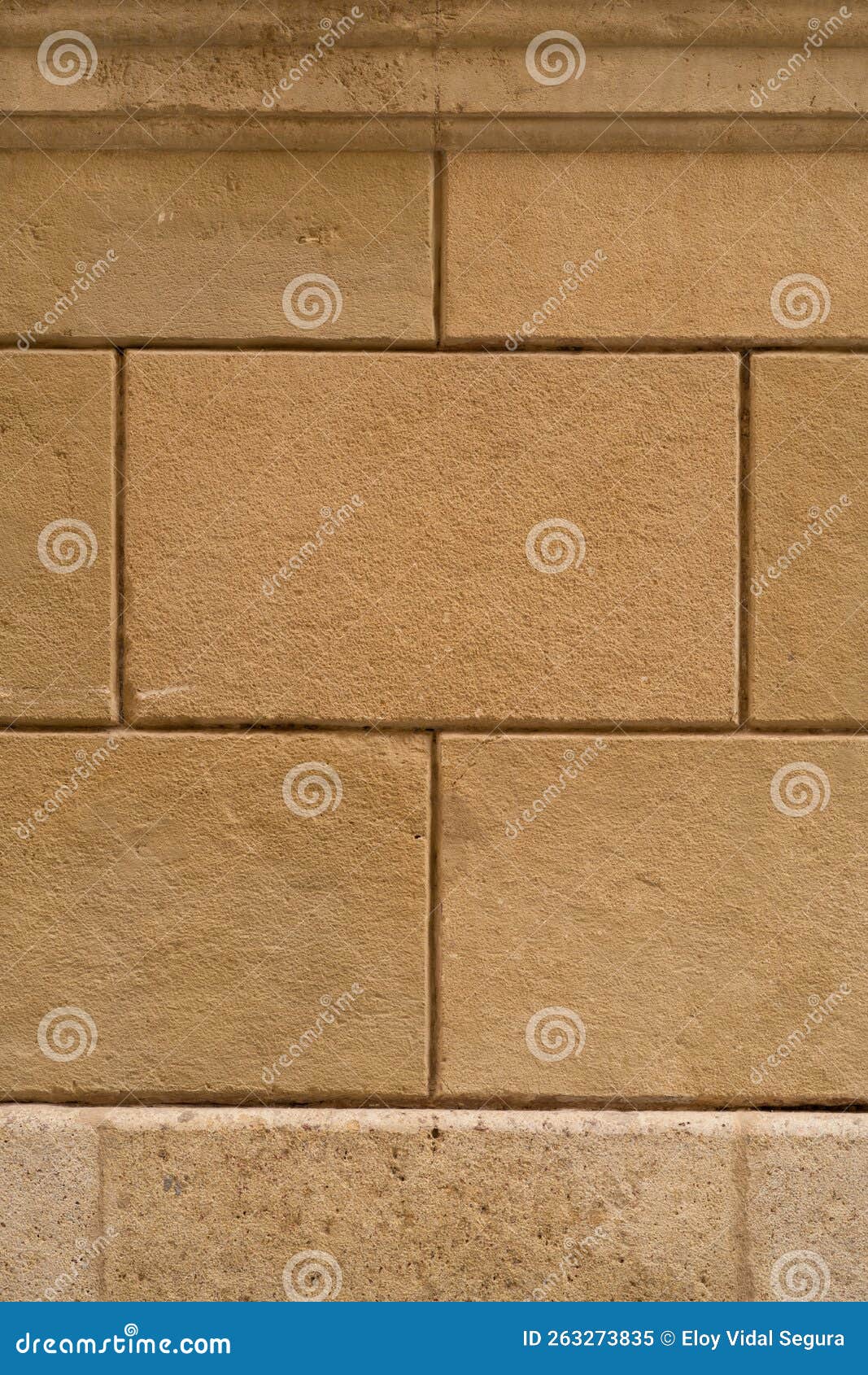 Background Texture of Restored Old Wall, Orange Rectangular Blocks ...