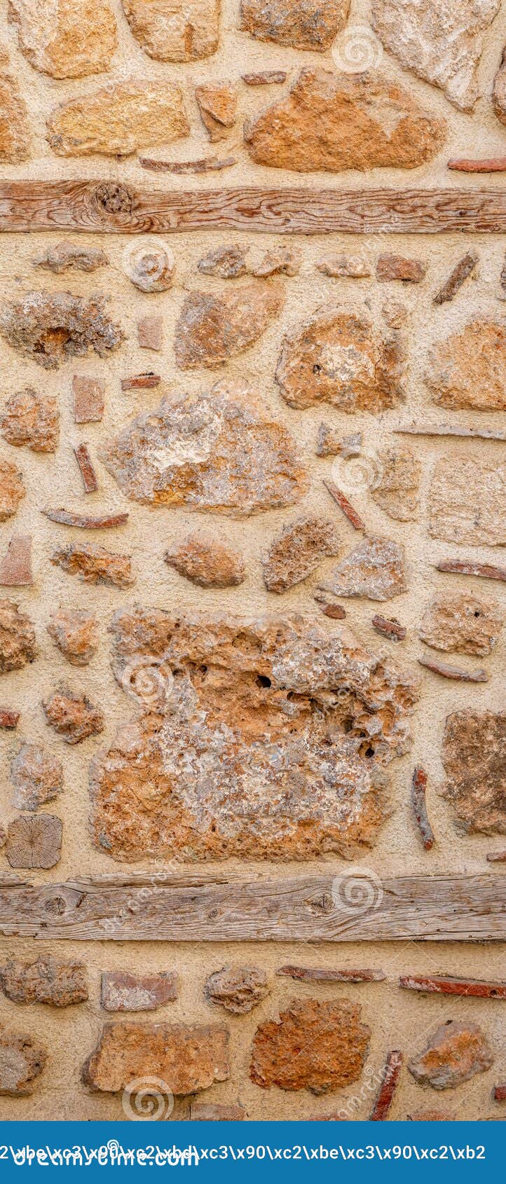 Background, Texture - Rough Masonry from Wild Stone and Cement on a ...