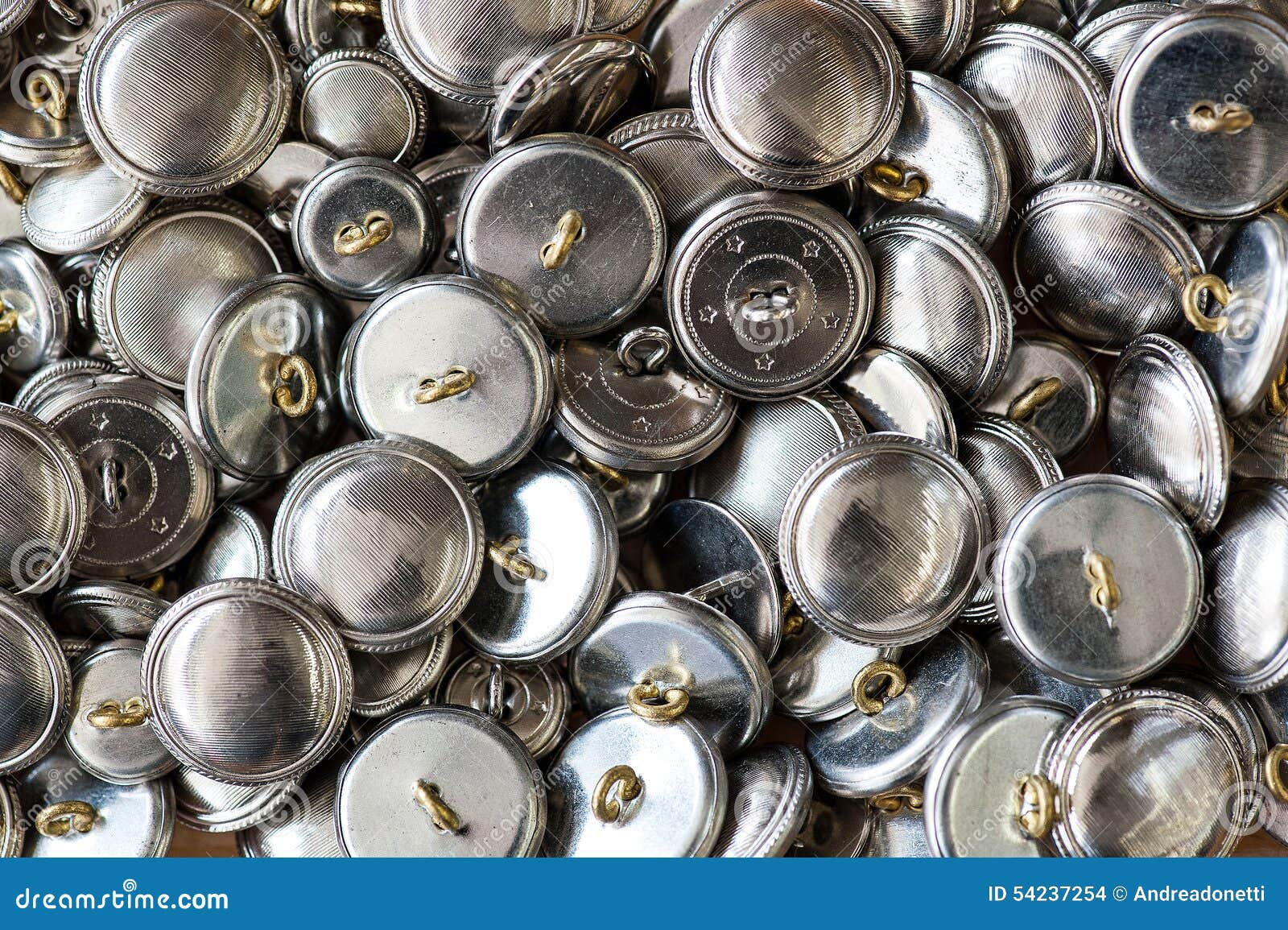 Background Texture of Round Silver Metal Buttons Stock Photo - Image of ...