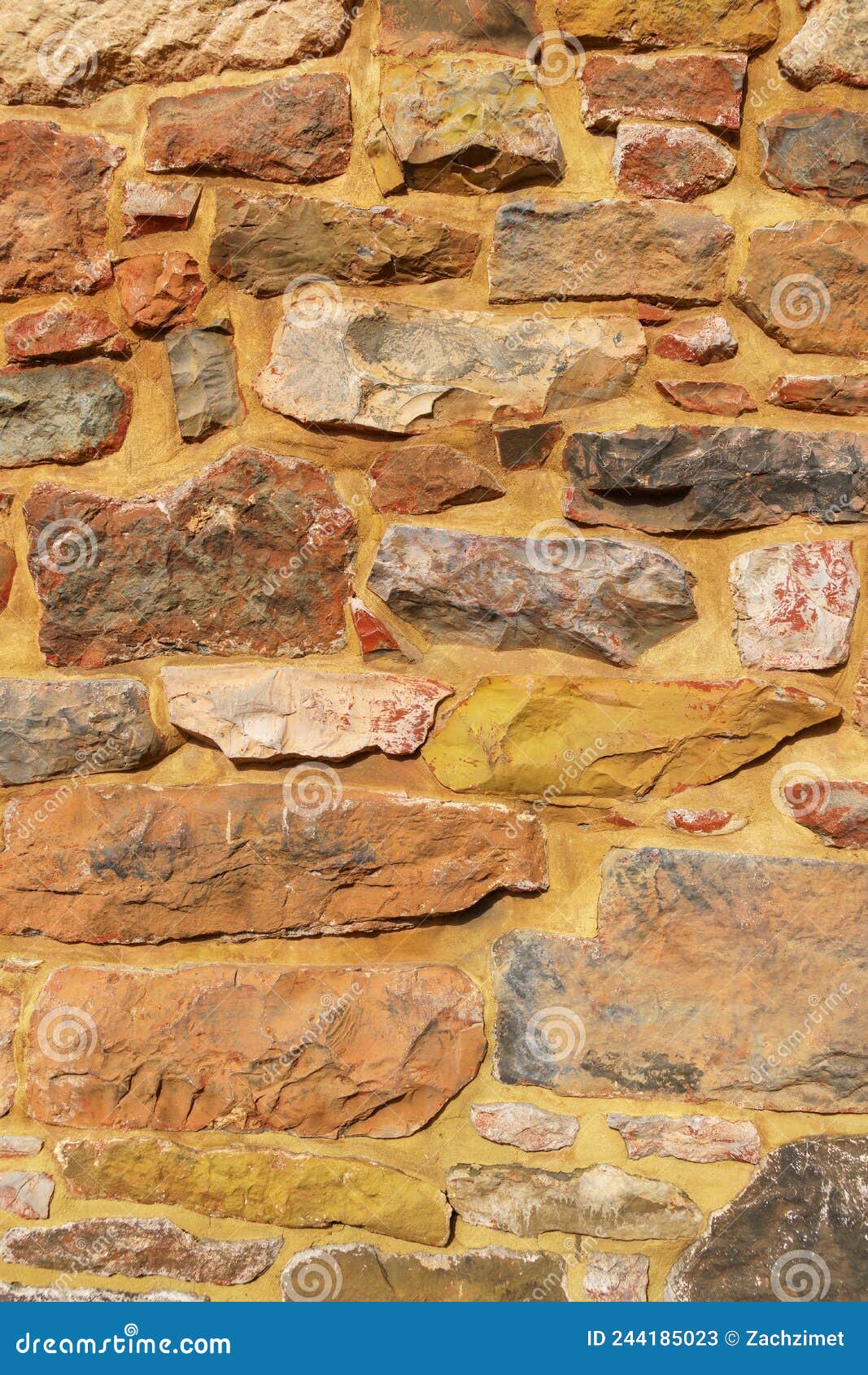 Background Texture - Rustic Mortared Stone Wall Stock Image - Image of ...