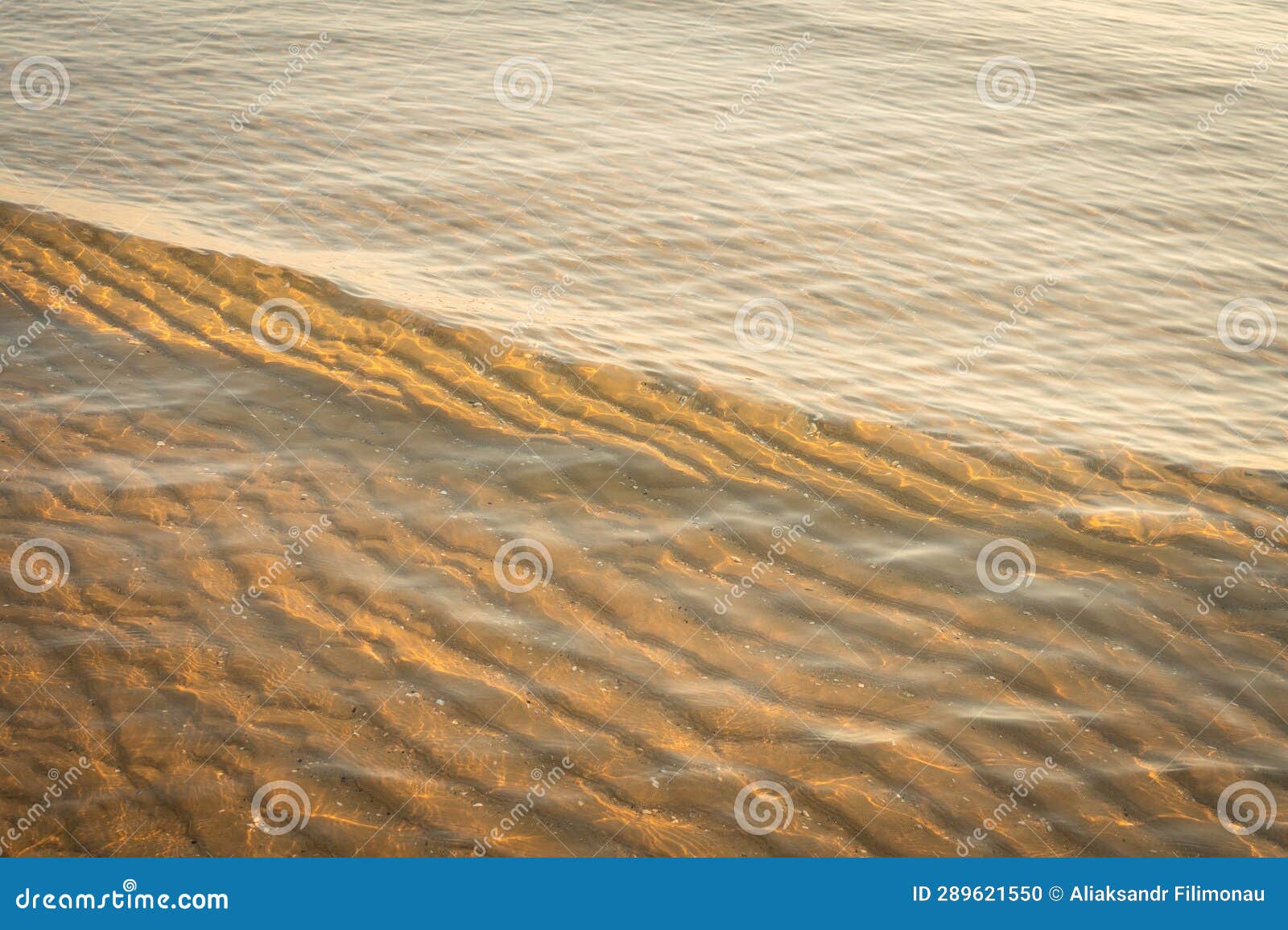 Background Texture of Sea Sand in Shallow Water Stock Photo - Image of ...