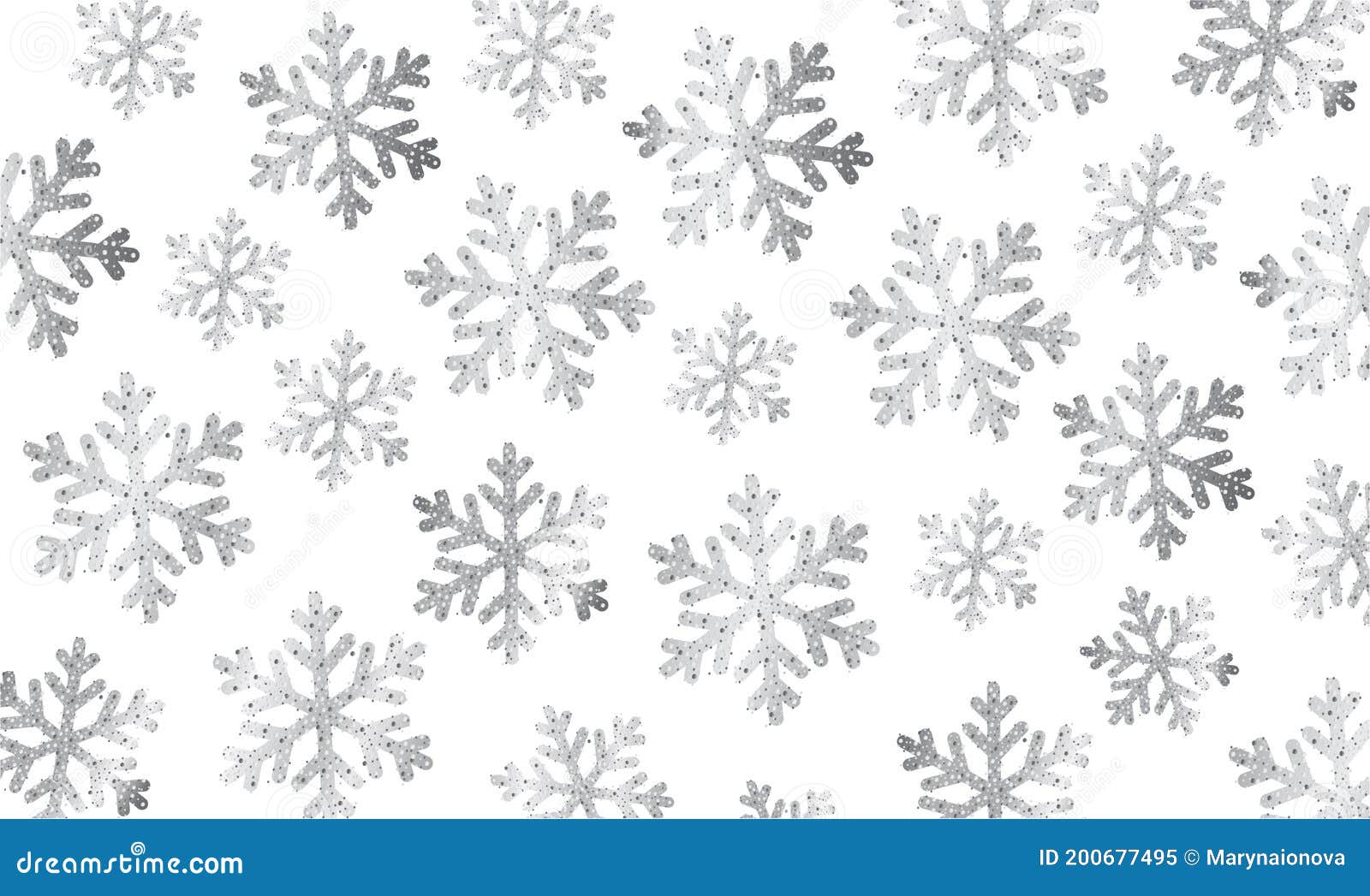 Background Texture with Silver Snowflakes on White Backdrop ...