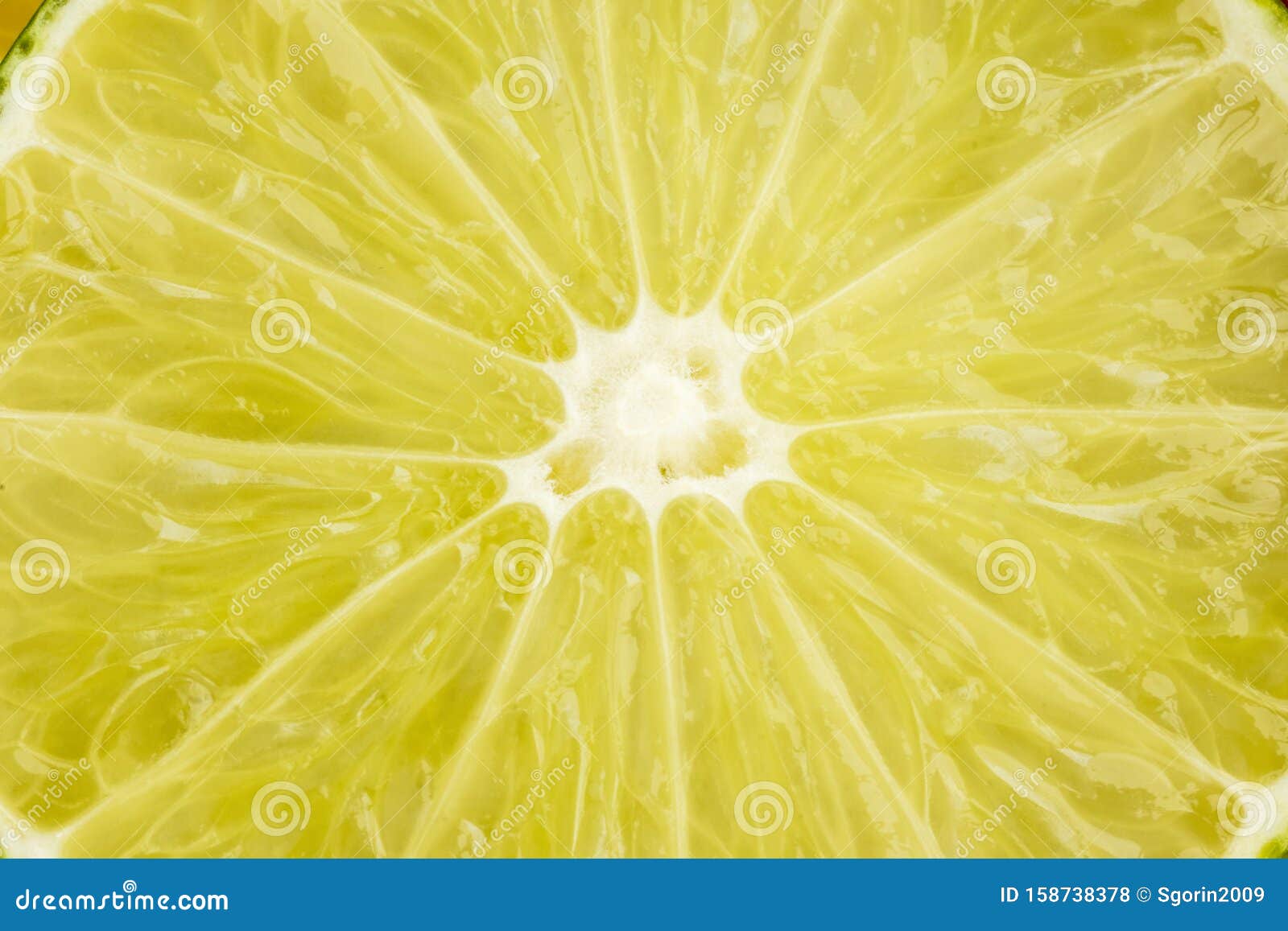 Background and Texture of a Slice of Citrus Lime Pulp Stock Photo ...