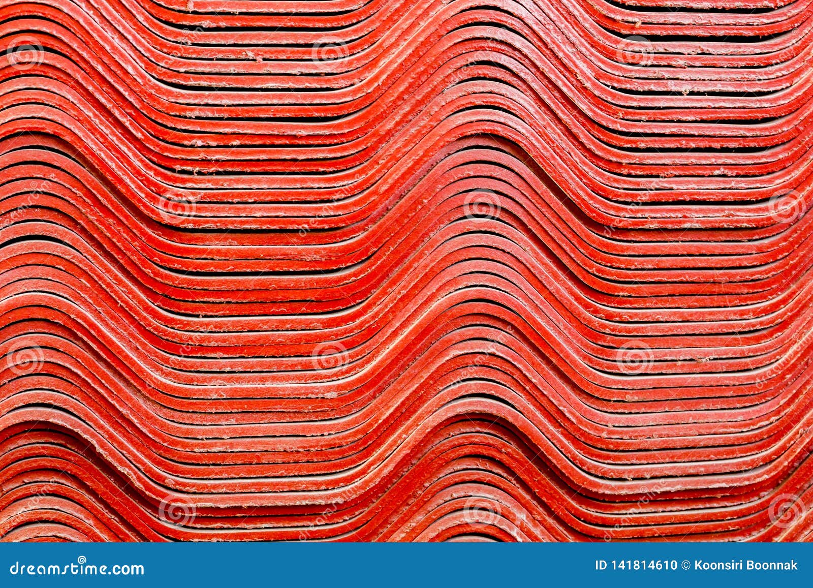 Background Texture of Stack Red Gypsum Roof Tiles Stock Photo - Image ...