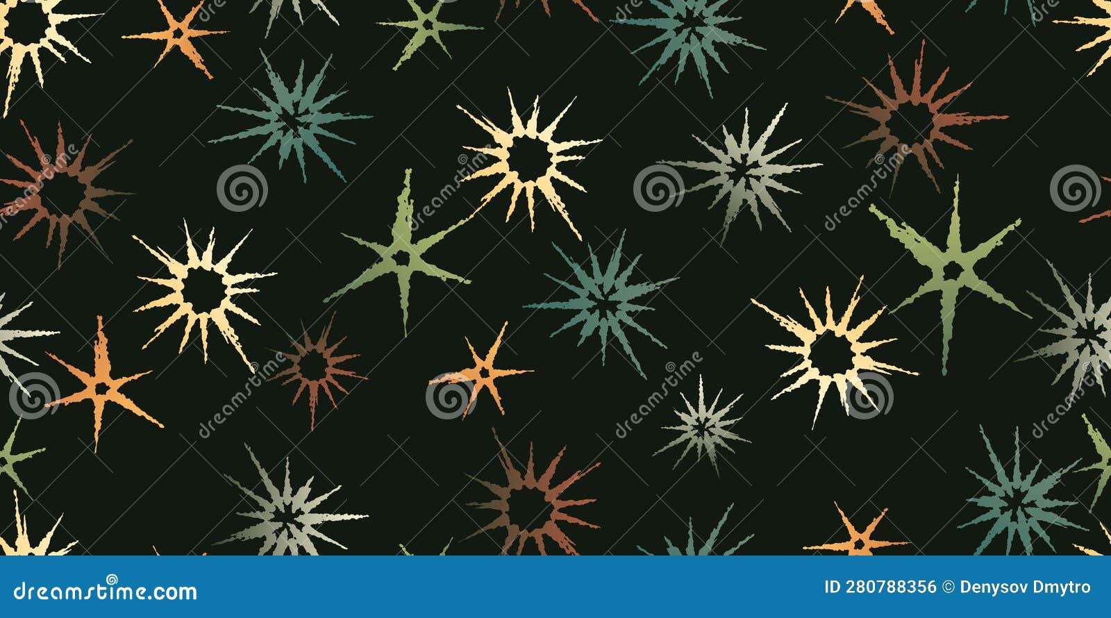 Background Texture with Stars Seamless. Seamless Background of Painted ...